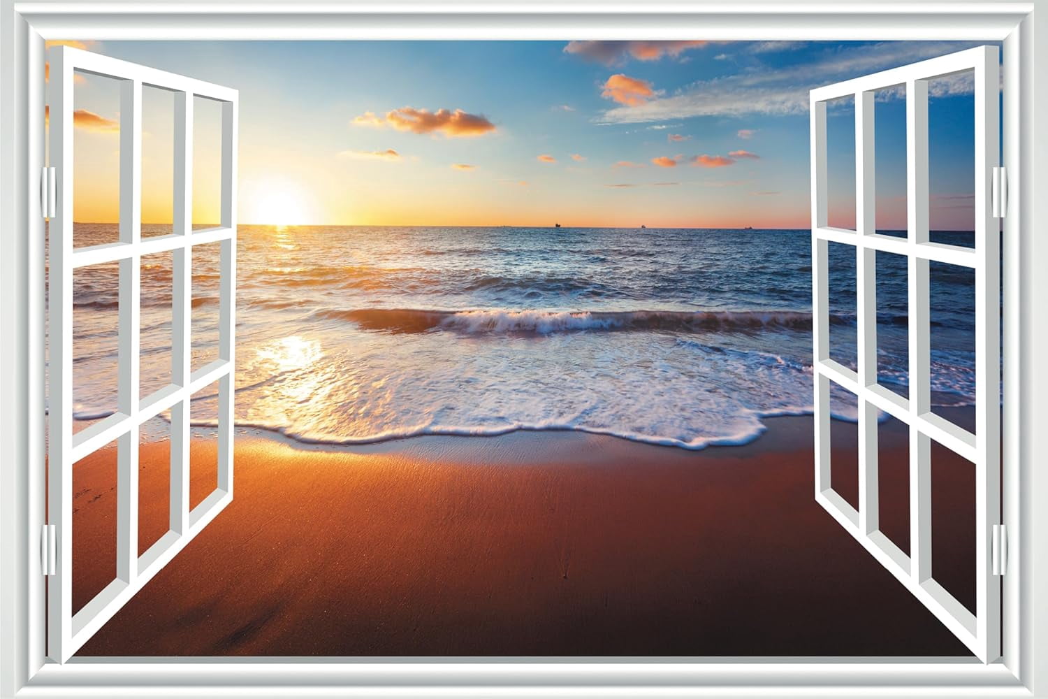 ADALE Fake Window for Walls Faux WindowCanvas Print Poster Windows ...
