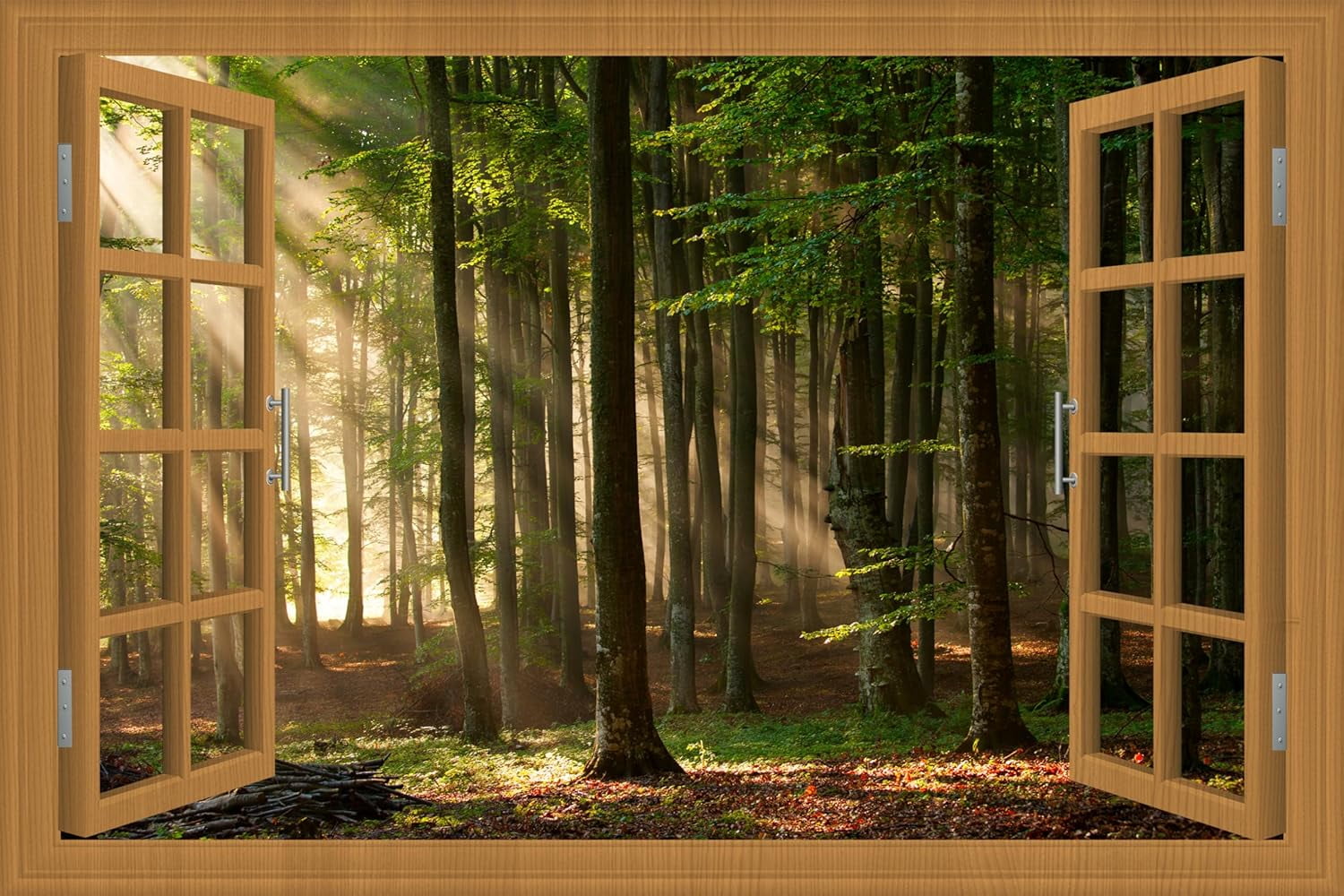 ADALE Fake Window for Walls Faux WindowCanvas Print Poster Windows ...