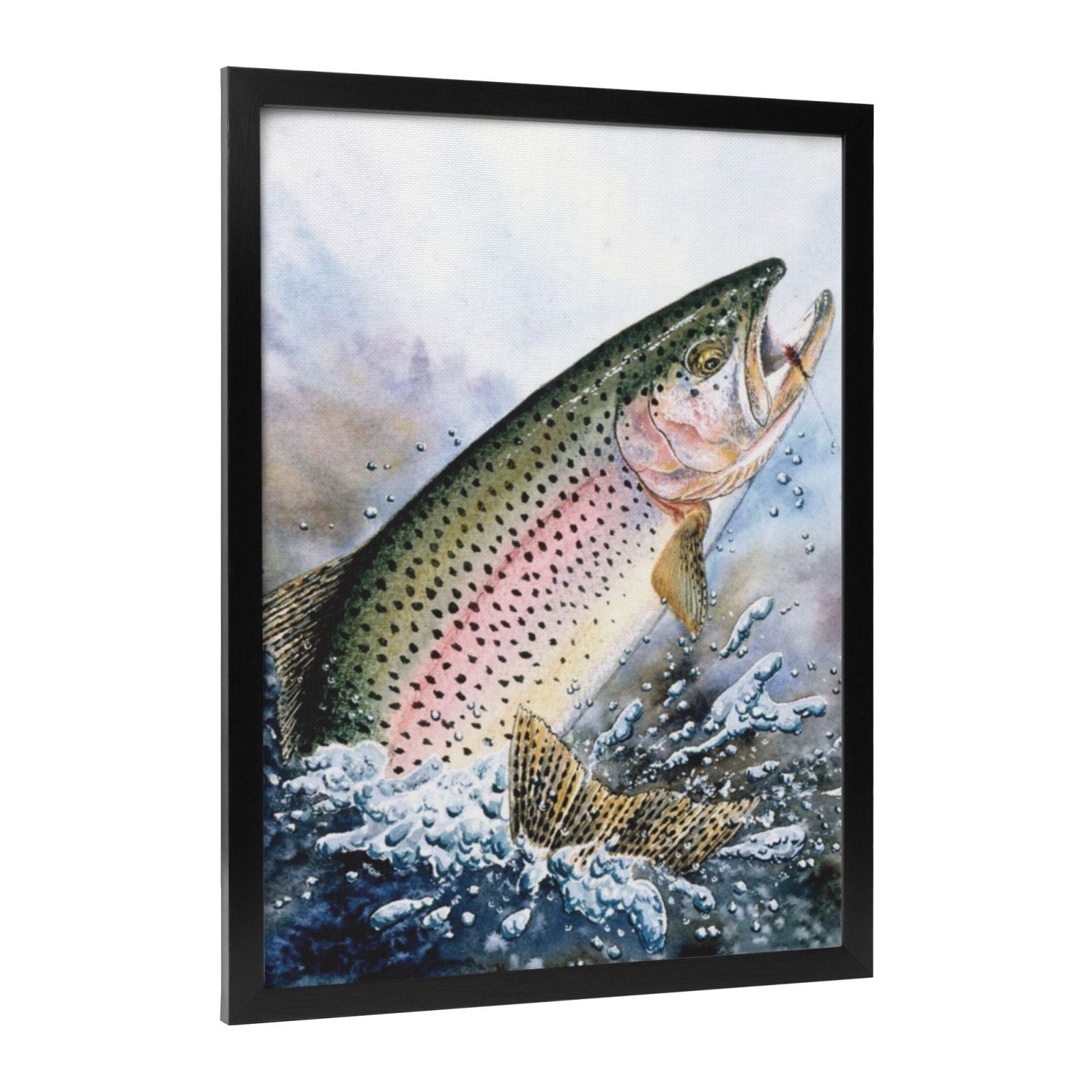 ADALE The - Fish Poster Rainbow Trout Decor, Giclee Art Print Poster ...