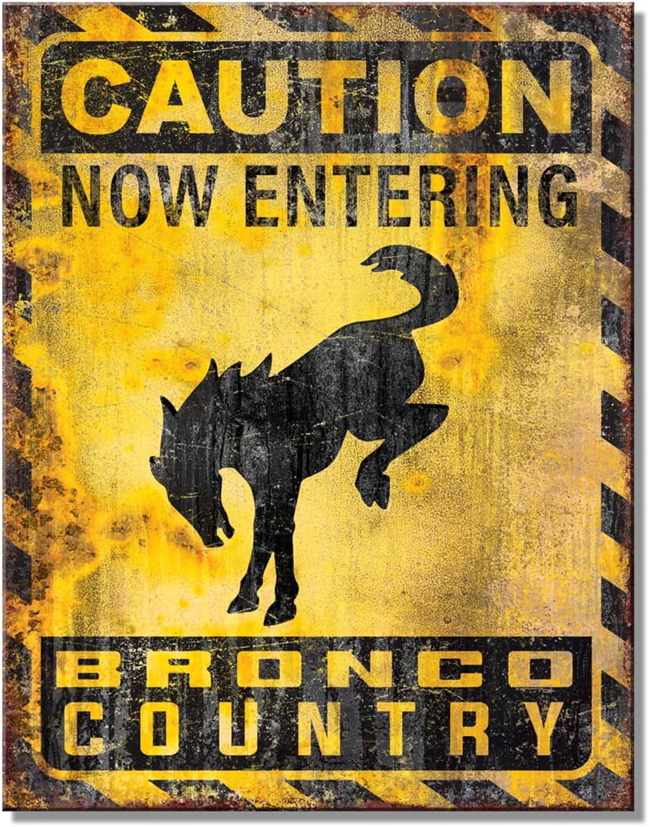 ADALE Ford Bronco Country Tin Sign - Metal Ford Signs - Garage Signs ...