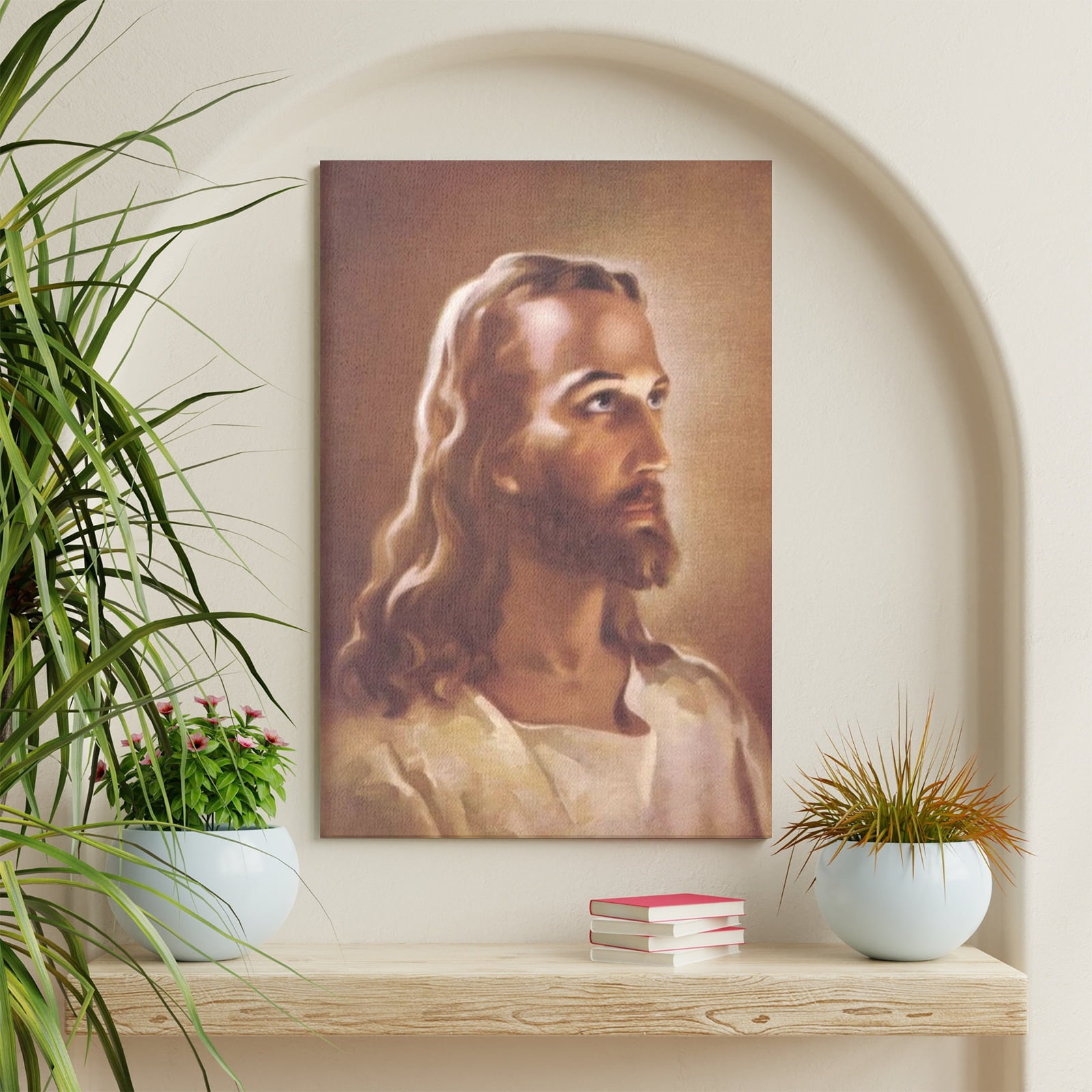 ADALE Head Portrait of Christ Jesus Canvas Art Poster And Wall Art ...