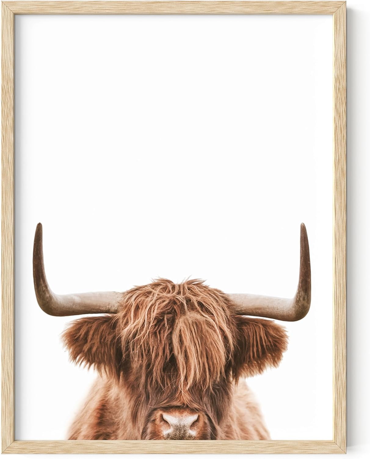 ADALE Highland Cow Wall Art - Highland Cow Print and Bull Wall Art Cow ...