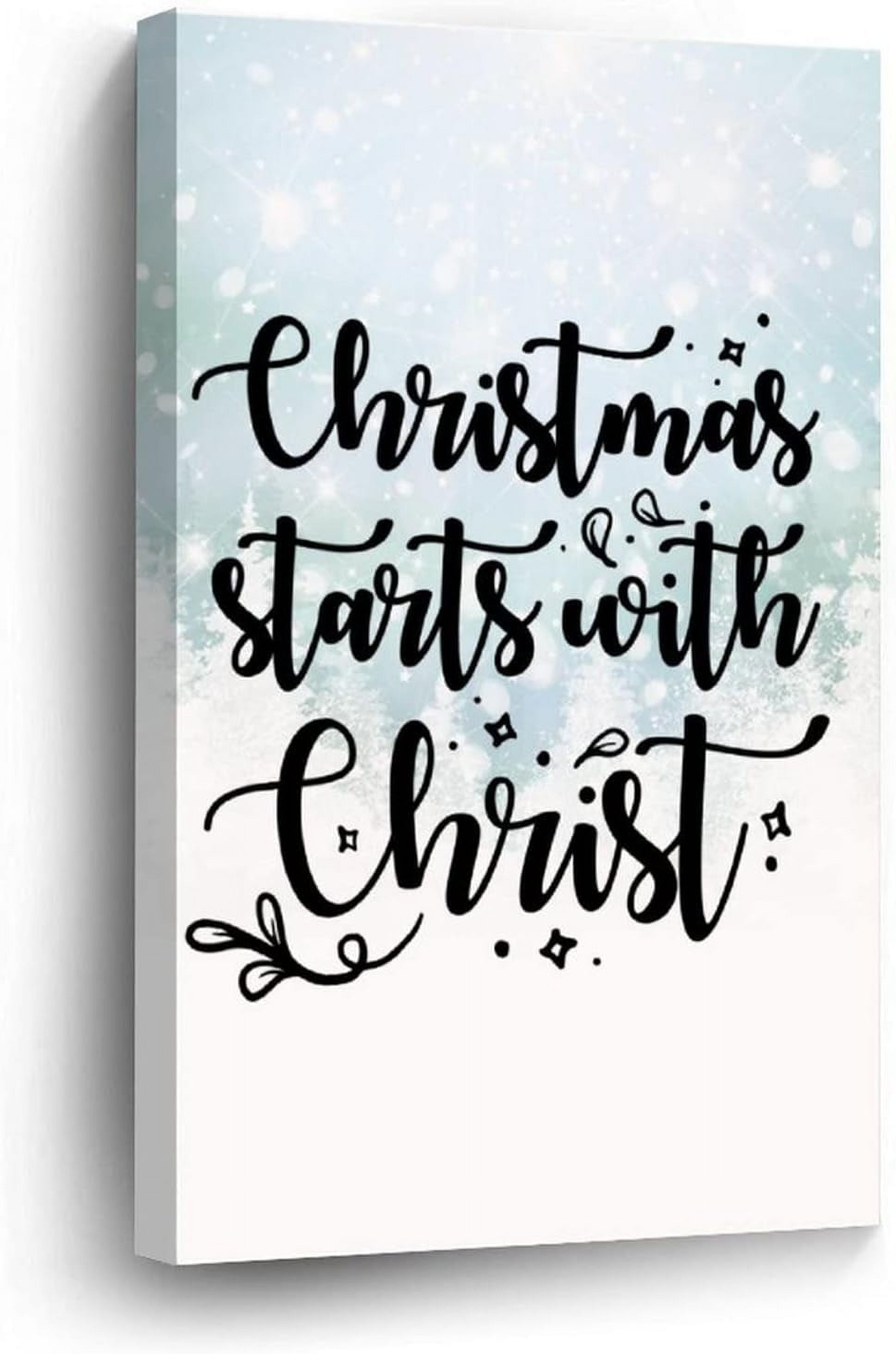 ADALE Holiday Canvas Wall Art Prints Picture with Christmas Quote ...