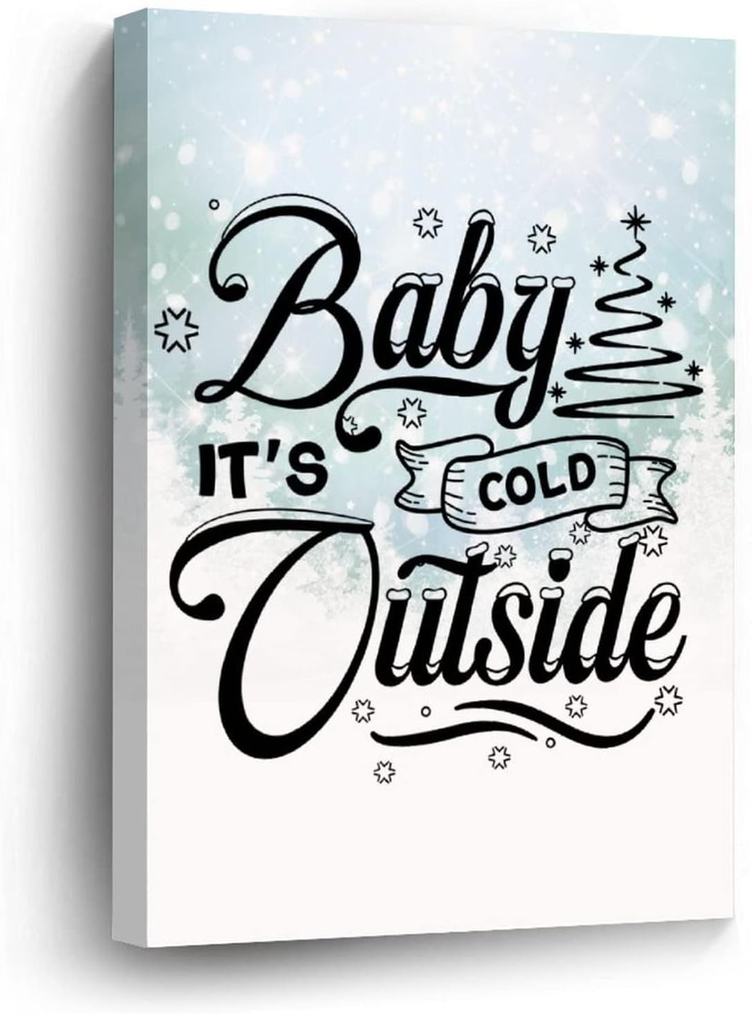 ADALE Holiday Canvas Wall Art Prints Picture with Christmas Quote ...