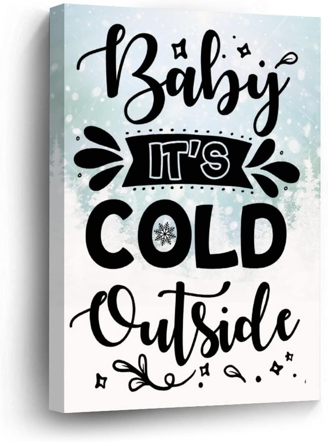 ADALE Holiday Canvas Wall Art Prints Picture with Christmas Quote ...