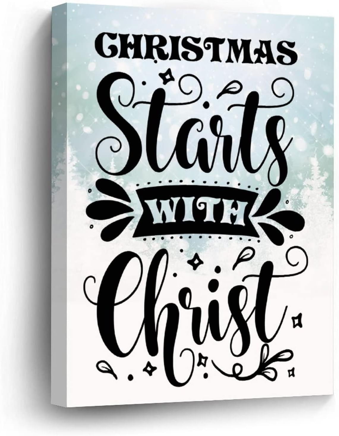 ADALE Holiday Canvas Wall Art Prints Picture with Christmas Quote ...