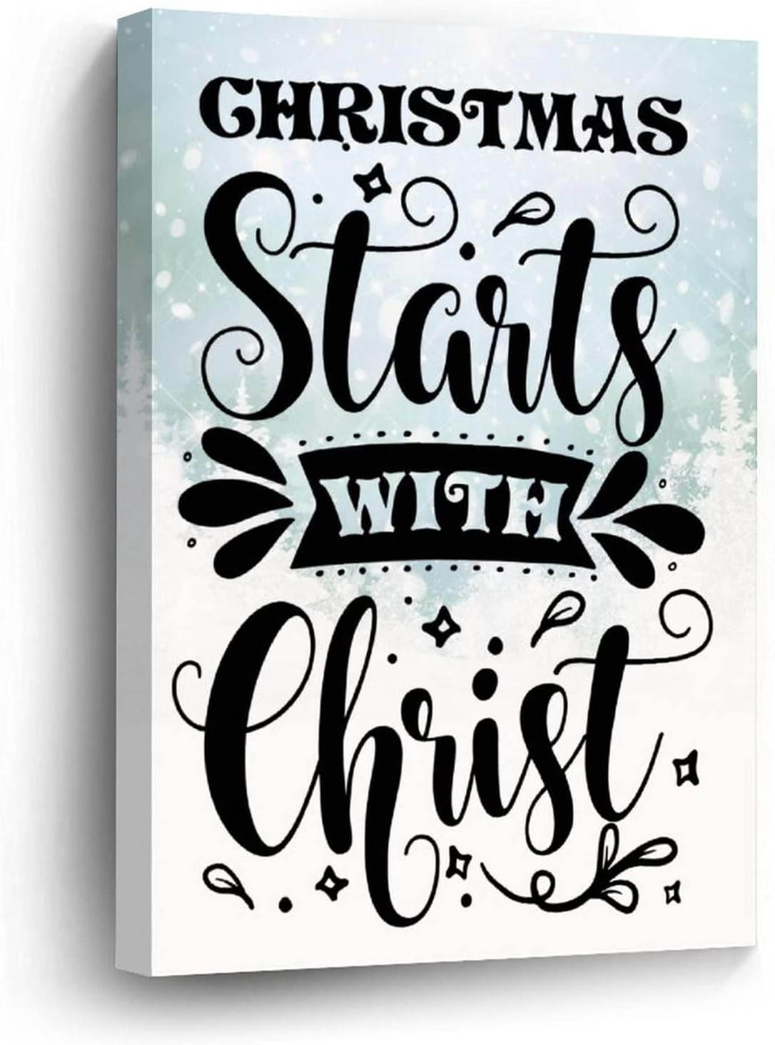 ADALE Holiday Canvas Wall Art Prints Picture with Christmas Quote ...