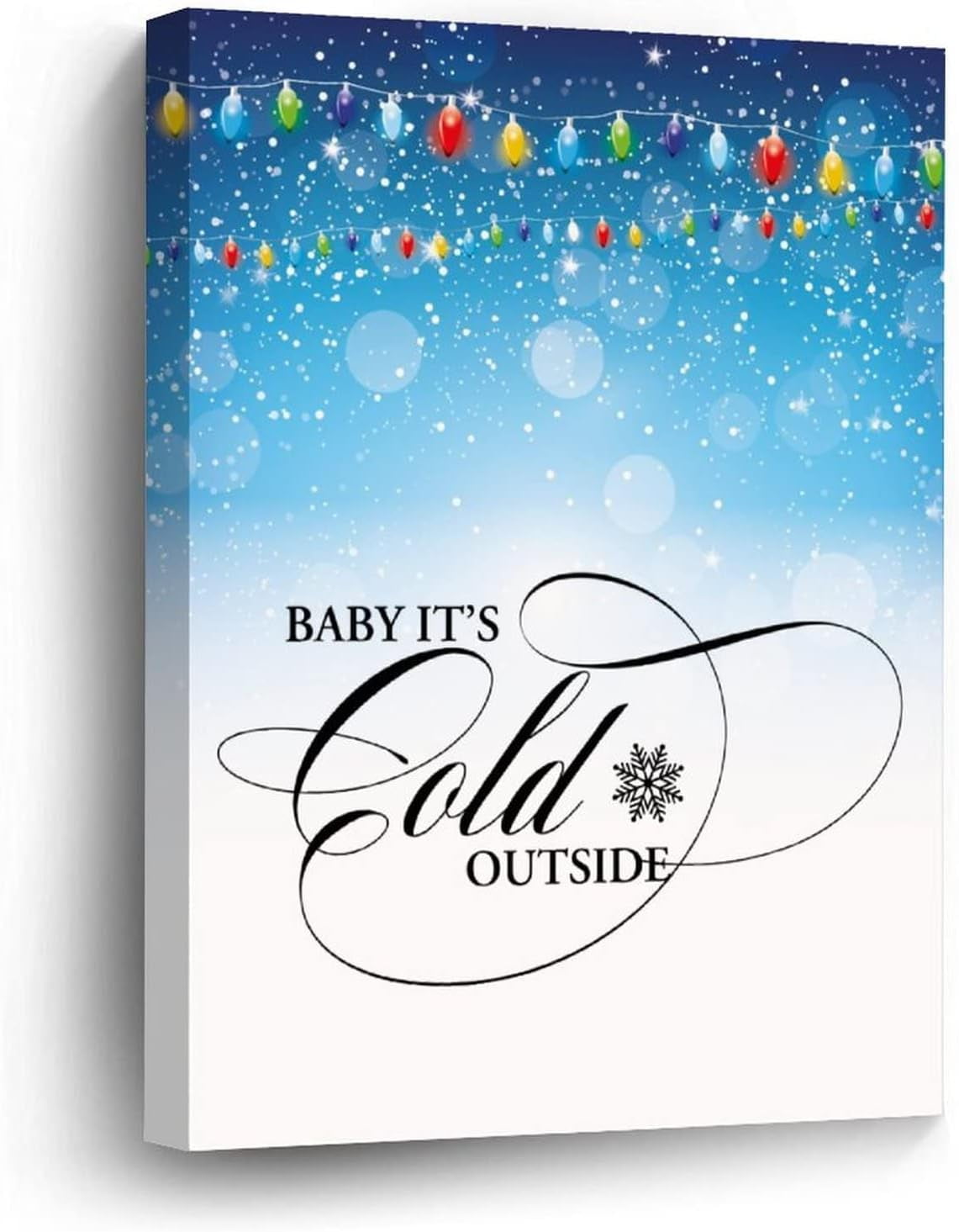 ADALE Holiday Canvas Wall Art Prints Picture with Christmas Quote ...