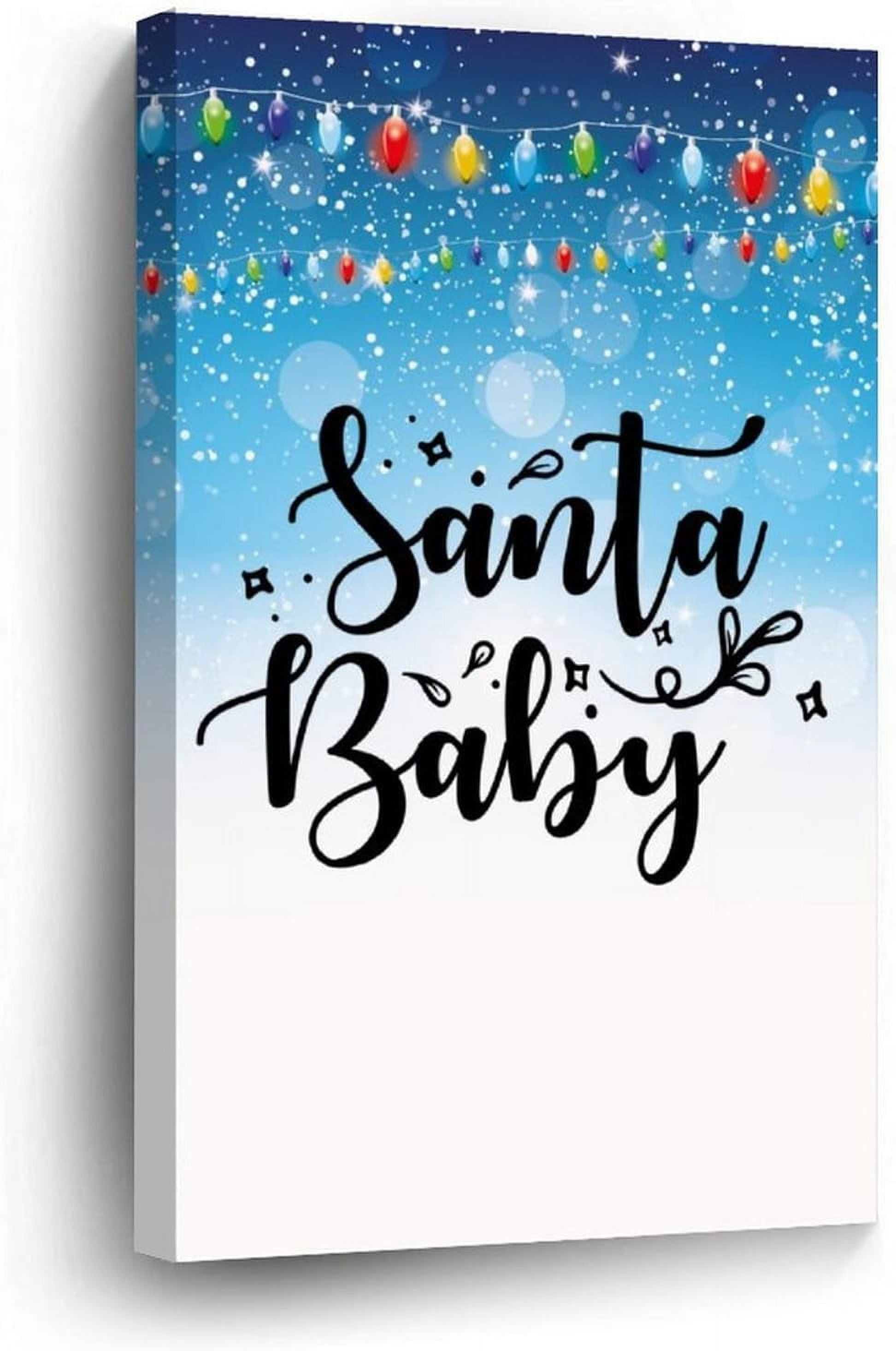 ADALE Holiday Canvas Wall Art Prints Picture with Christmas Quote joy ...