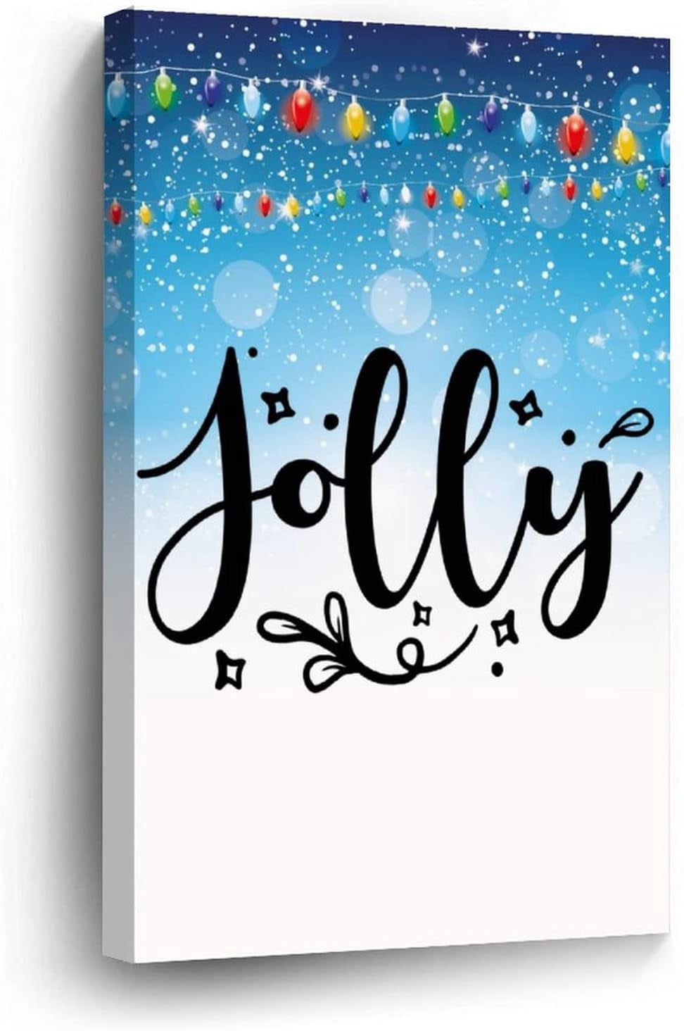 ADALE Holiday Canvas Wall Art Prints Picture with Christmas Quote joy ...