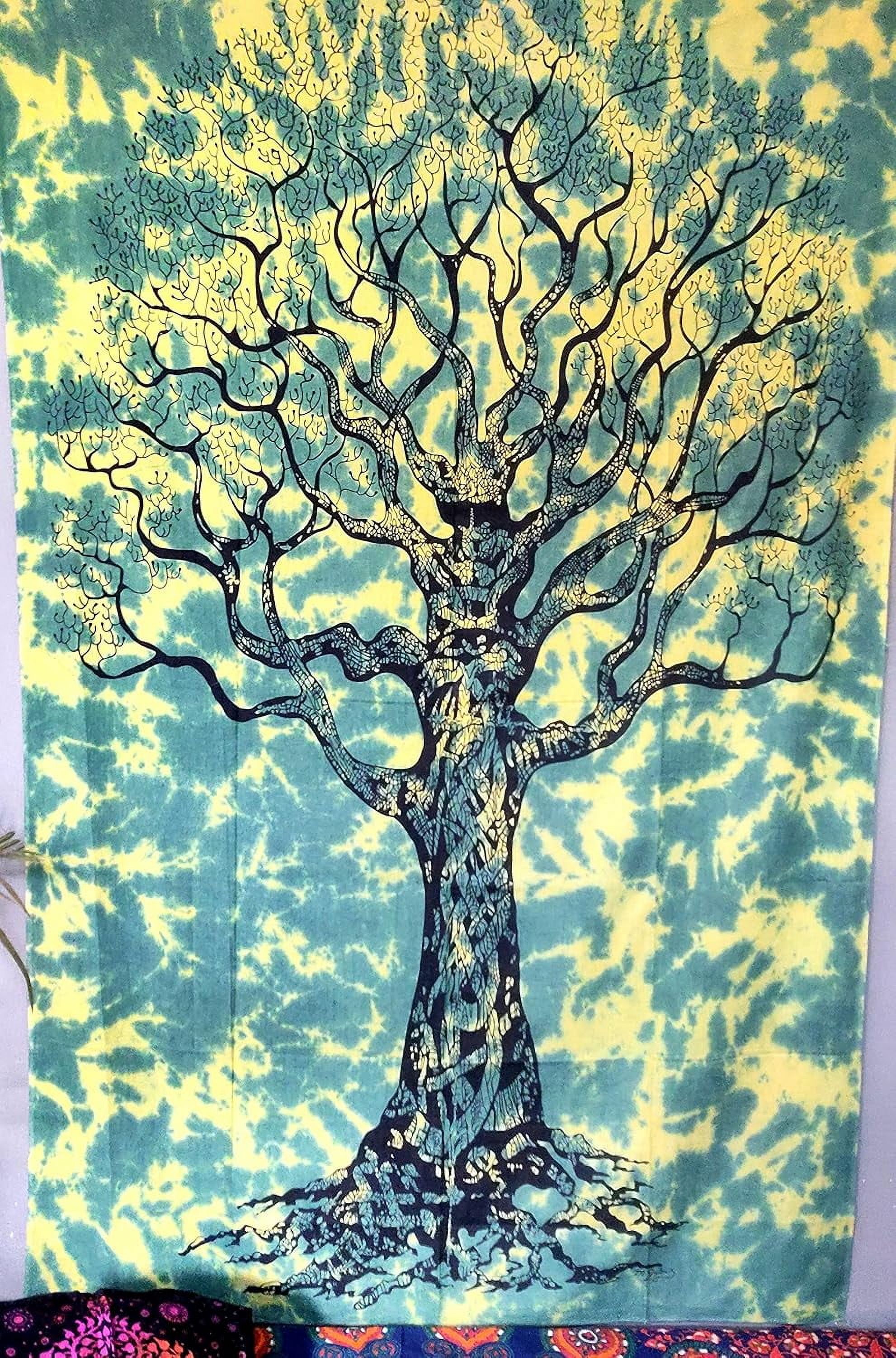 ADALE ICC Trippy Forest Tree of Life Tapestry Wall Hanging Psychedelic ...