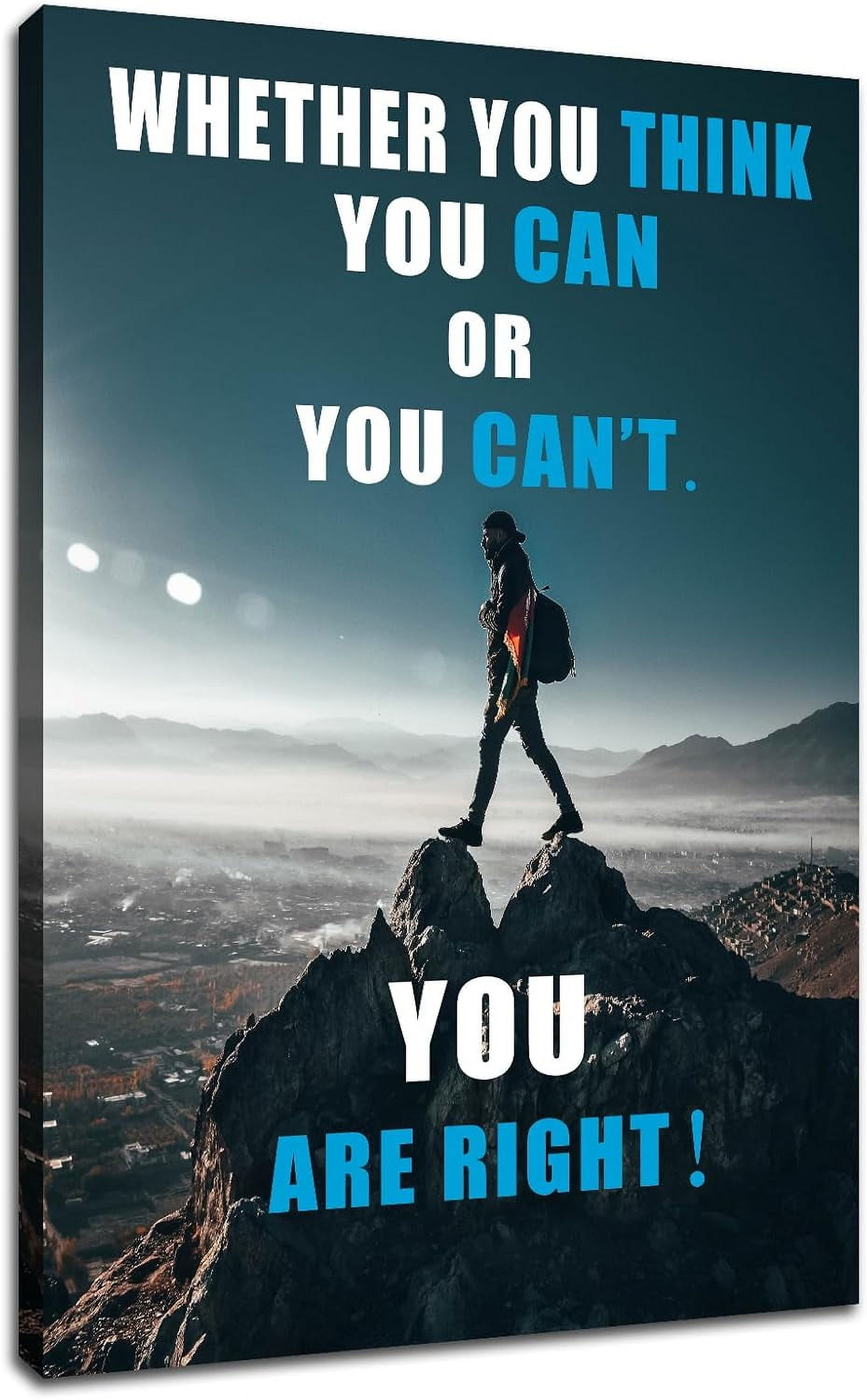 ADALE Inspirational Motivational Quotes Leopard Canvas Poster Leopard ...