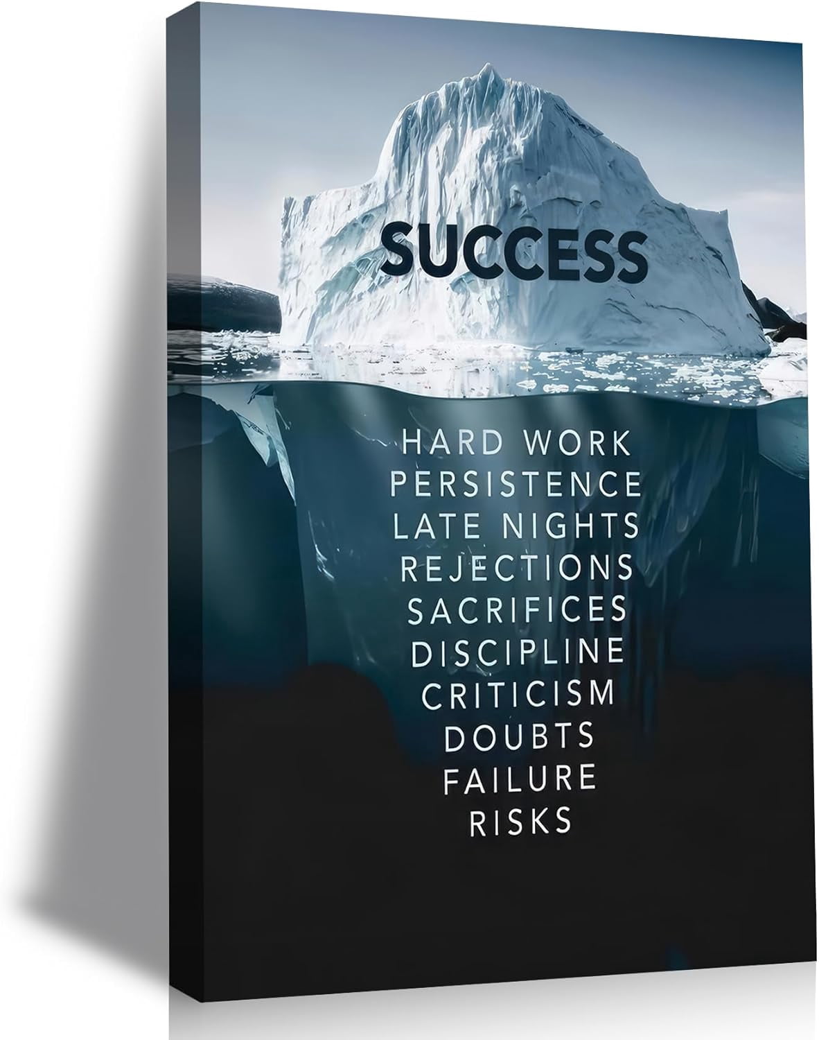 ADALE Inspirational wall art motivation success canvas painting ...