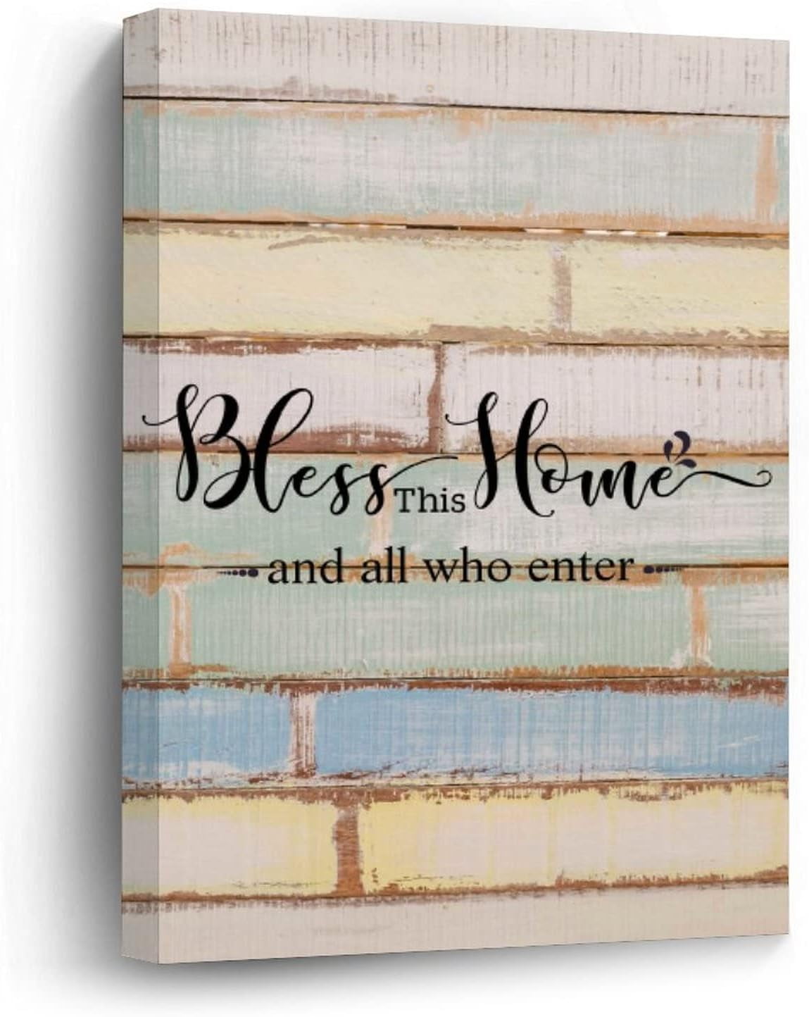 ADALE Inspiring Canvas Wall Art Painting, Until God Opens The Next Door ...