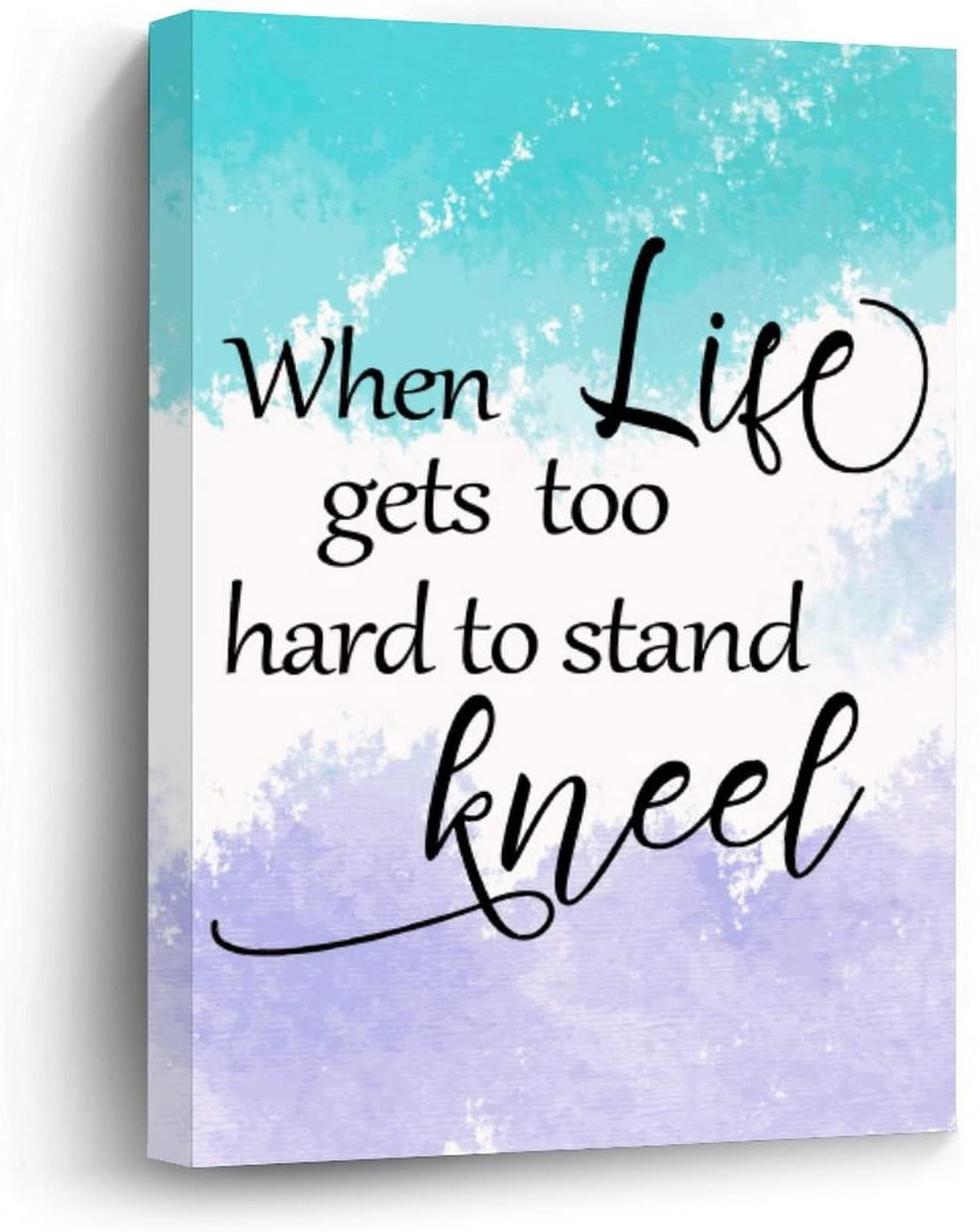 ADALE Inspiring Canvas Wall Art Painting, Until God Opens The Next Door ...