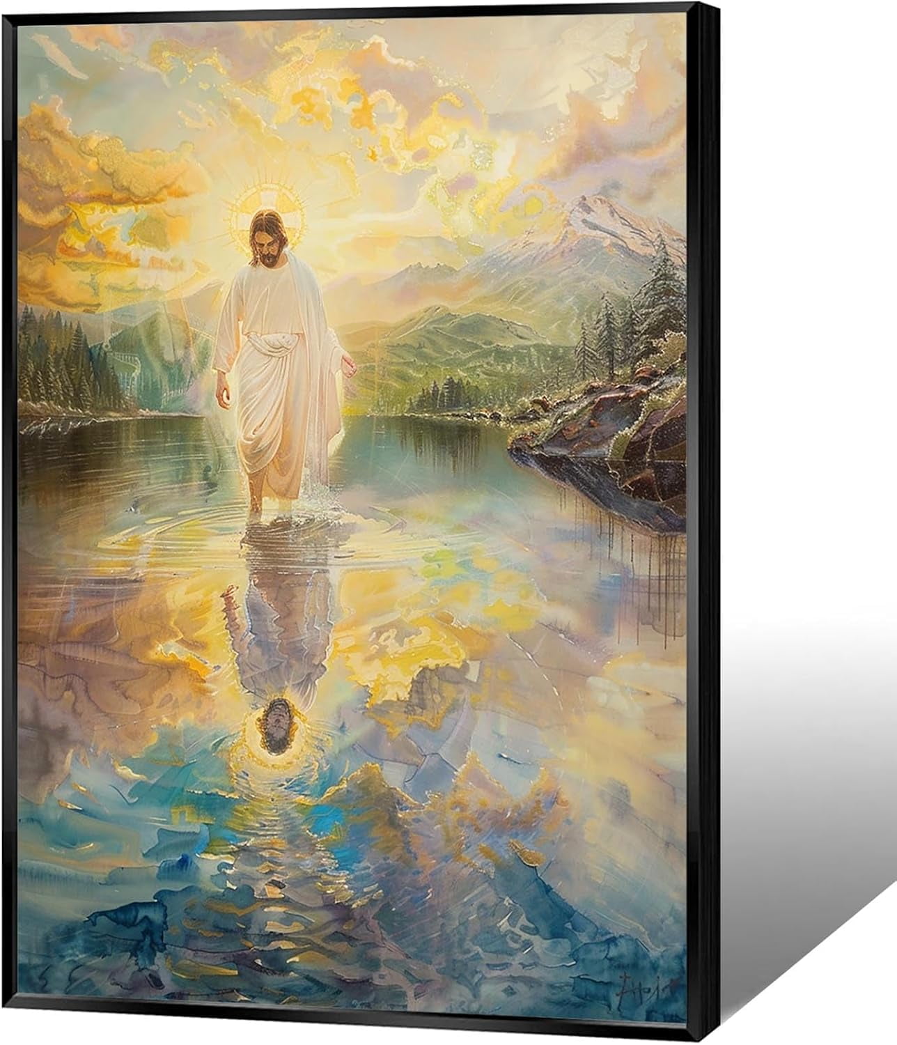 ADALE Jesus Christian Scripture Canvas Wall Art Minimalist Boho Healed ...