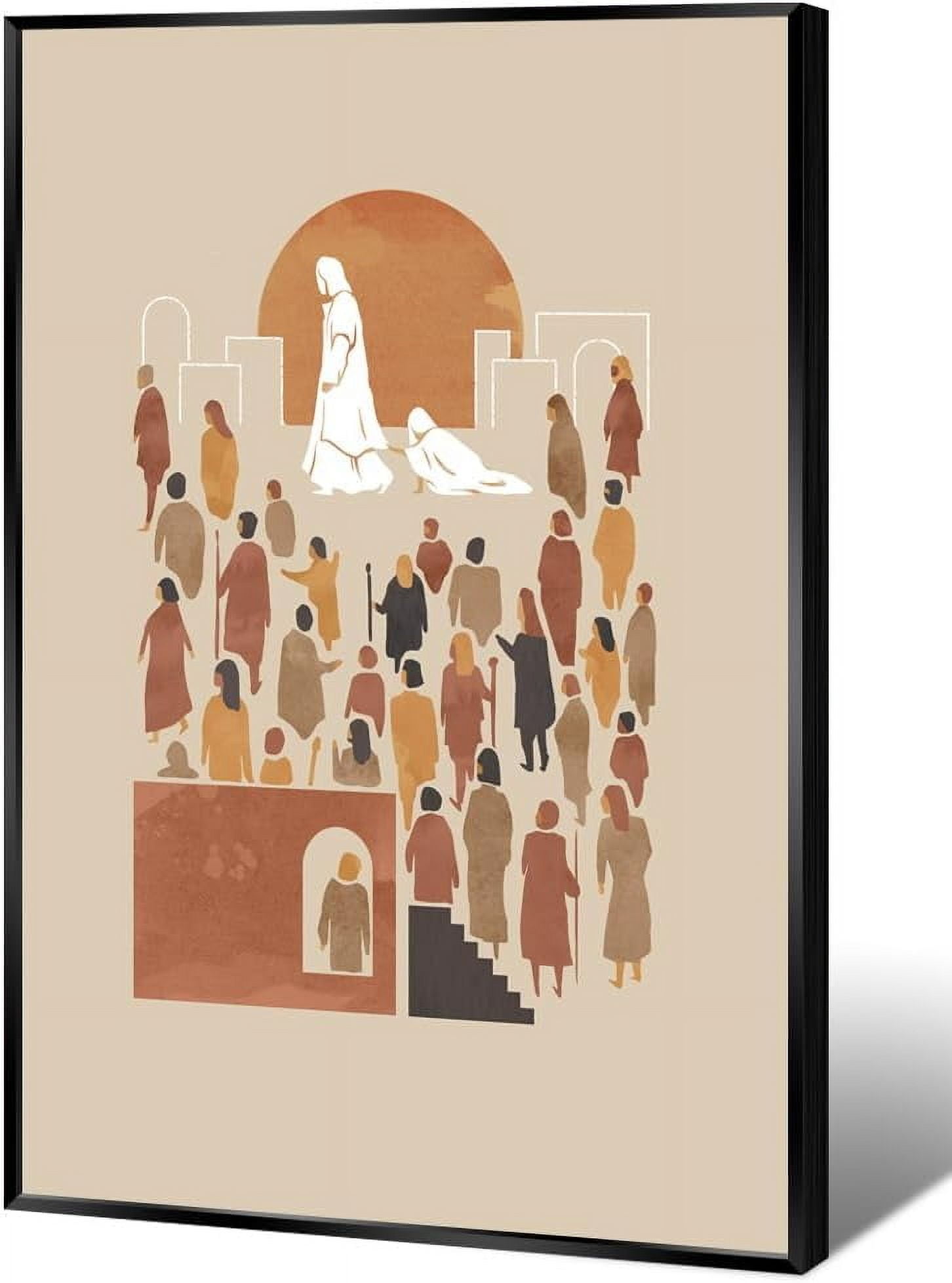 ADALE Jesus Christian Scripture Canvas Wall Art Minimalist Boho Healed ...