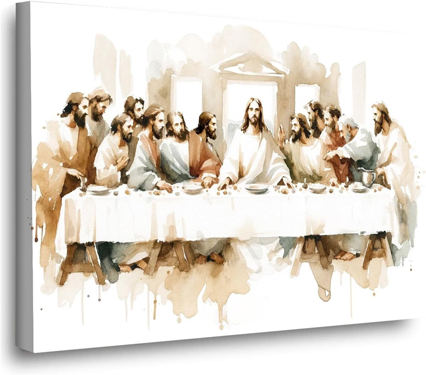 ADALE Jesus Last Supper Canvas Wall Art Poster Holy Modern Bible Verse ...