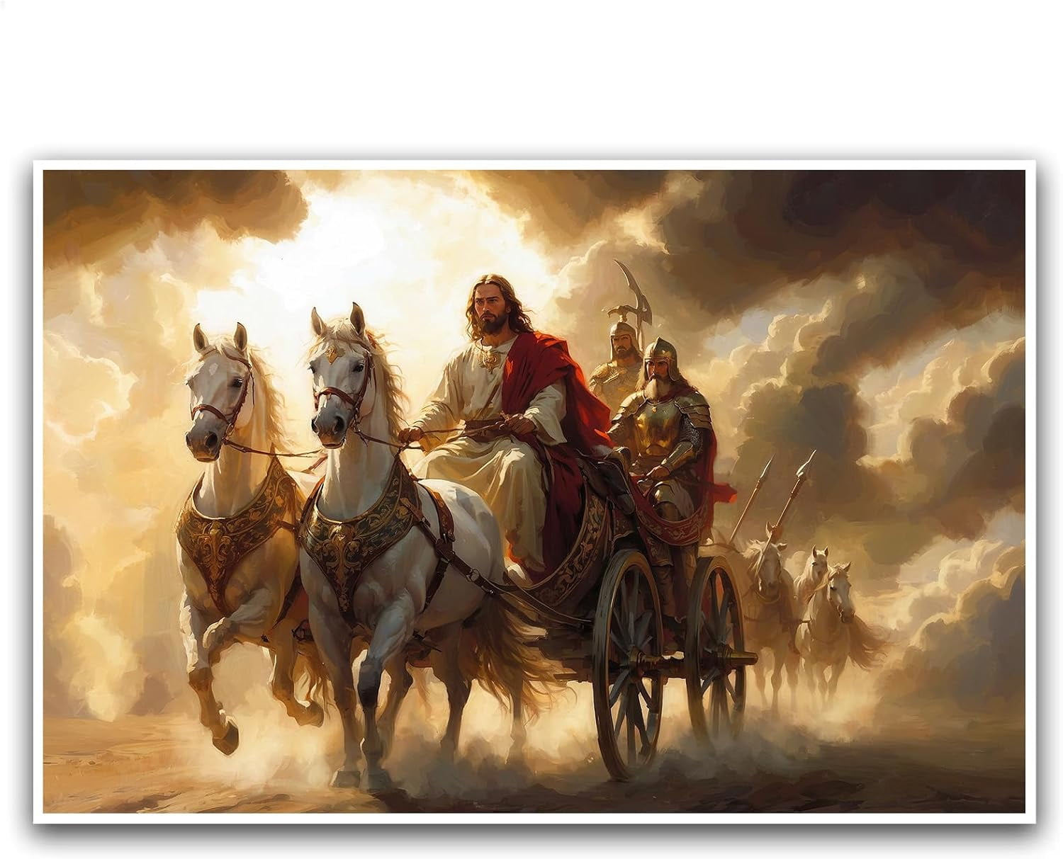 ADALE Jesus Mural Divine Mercy Painting Canvas Wall Decor Pic2 ...