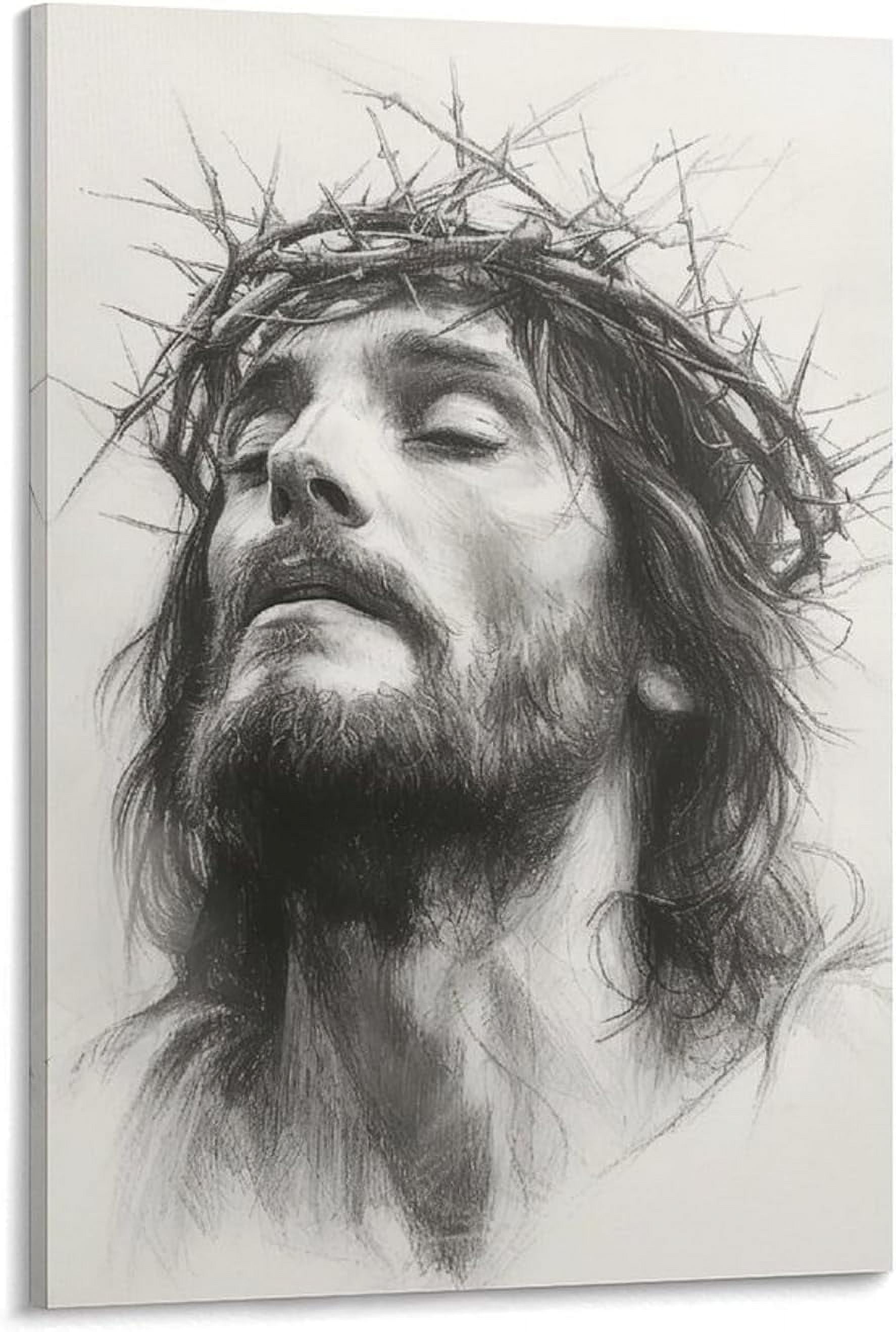 ADALE Jesus Persecution Wall Art Crown of Thorns Christ Poster God Lord ...