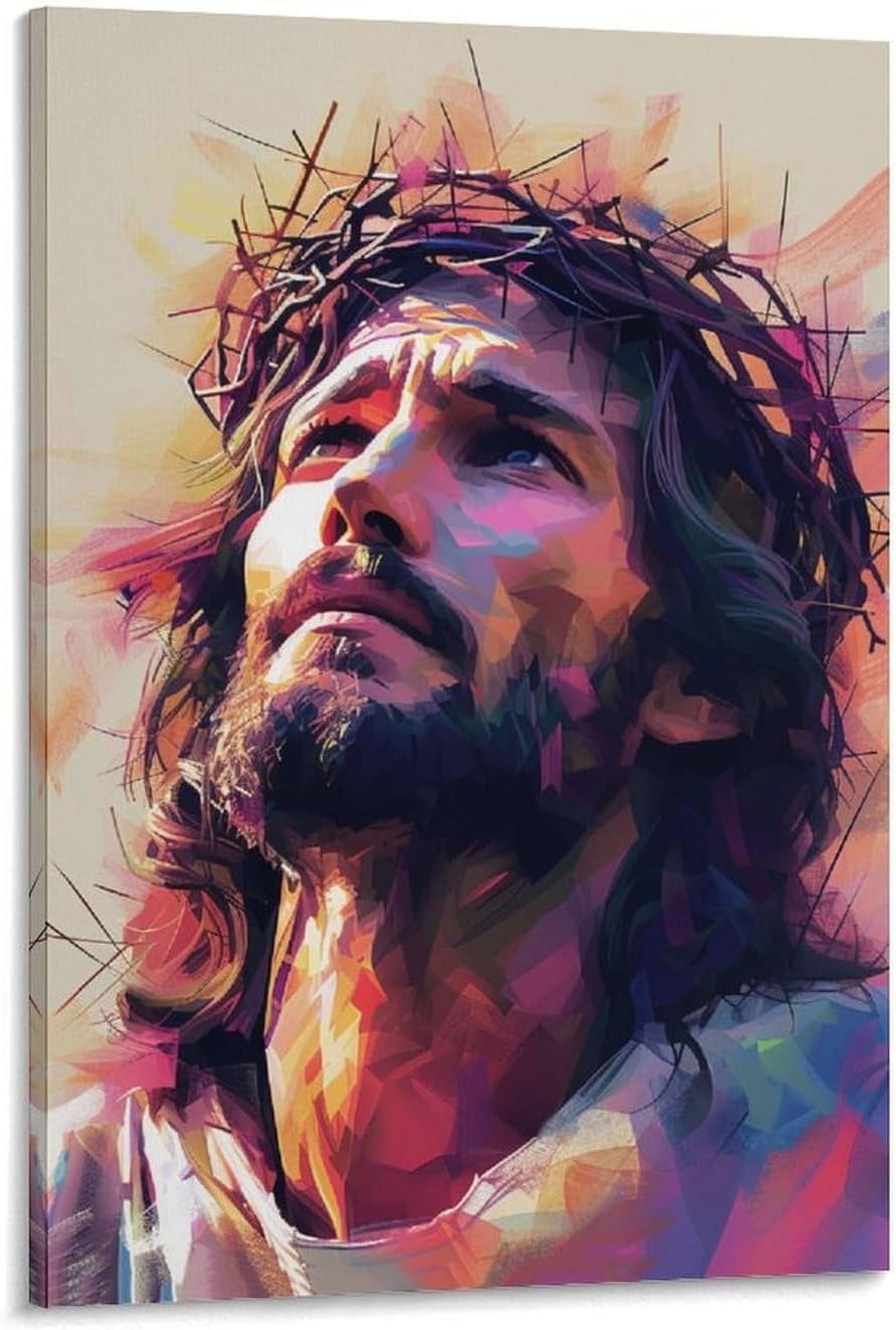 ADALE Jesus Persecution Wall Art Crown of Thorns Christ Poster God Lord ...