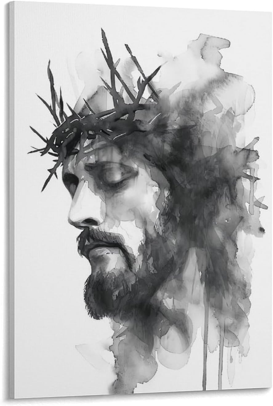 ADALE Jesus Persecution Wall Art Crown of Thorns Christ Poster God Lord ...