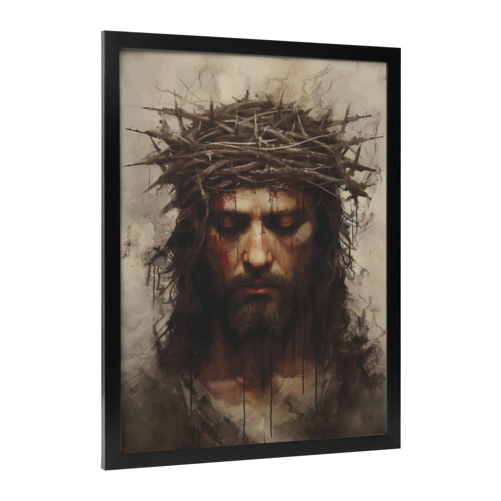ADALE Jesus Poster Persecution Crown of Thorns Canvas Wall Art Christ ...