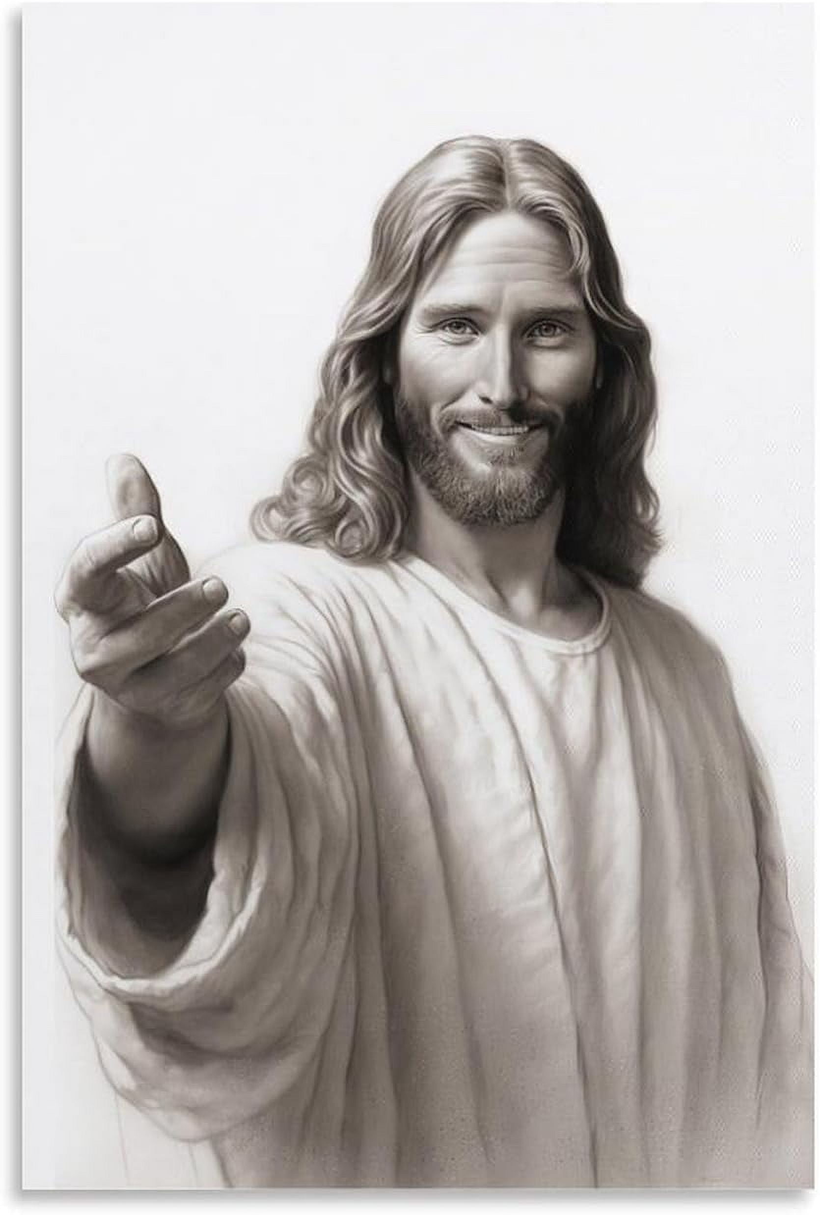 ADALE Jesus Poster Persecution Crown of Thorns Canvas Wall Art Christ ...