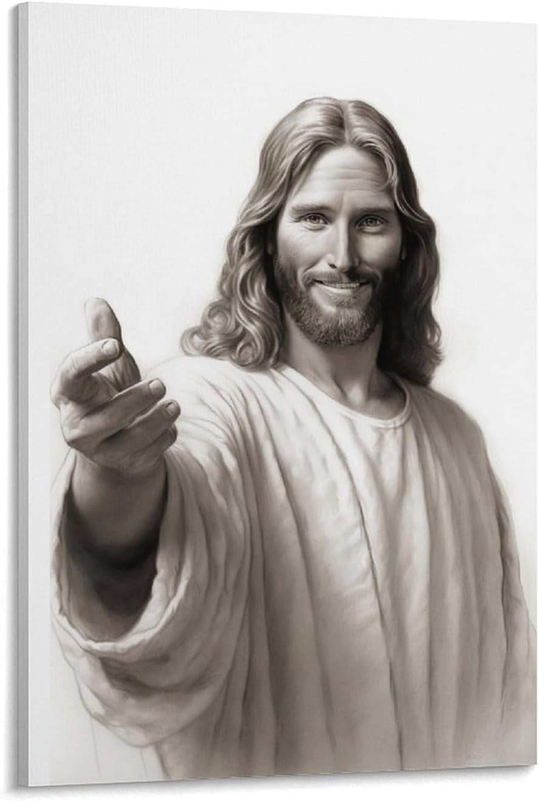 ADALE Jesus Poster Persecution Crown of Thorns Canvas Wall Art Christ ...