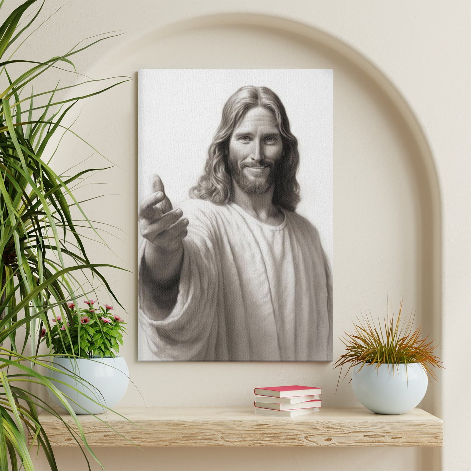 ADALE Jesus Poster Persecution Crown of Thorns Canvas Wall Art Christ ...