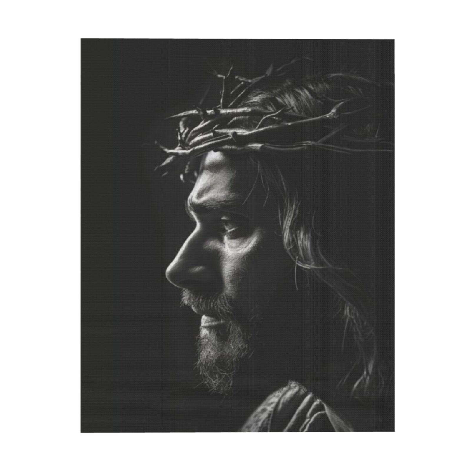 ADALE Jesus Poster Persecution Crown of Thorns Canvas Wall Art Christ ...