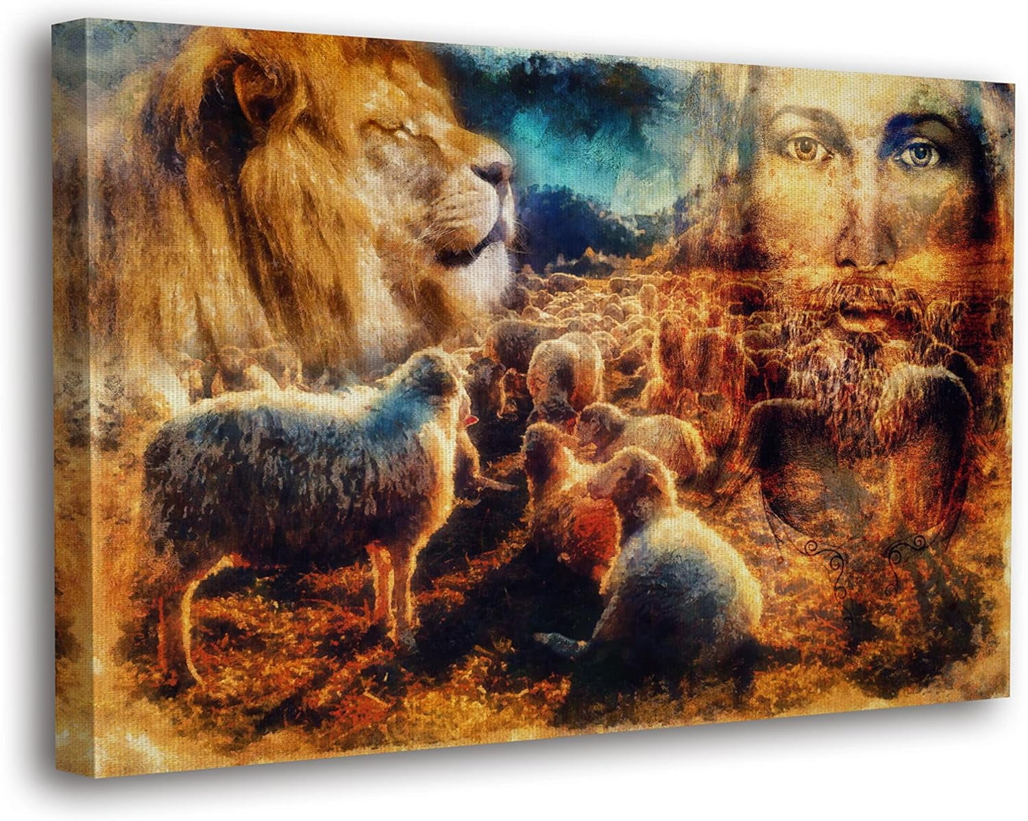 ADALE Jesus Wall Decor, Christian Cross Wall Home Posters, Judah ...