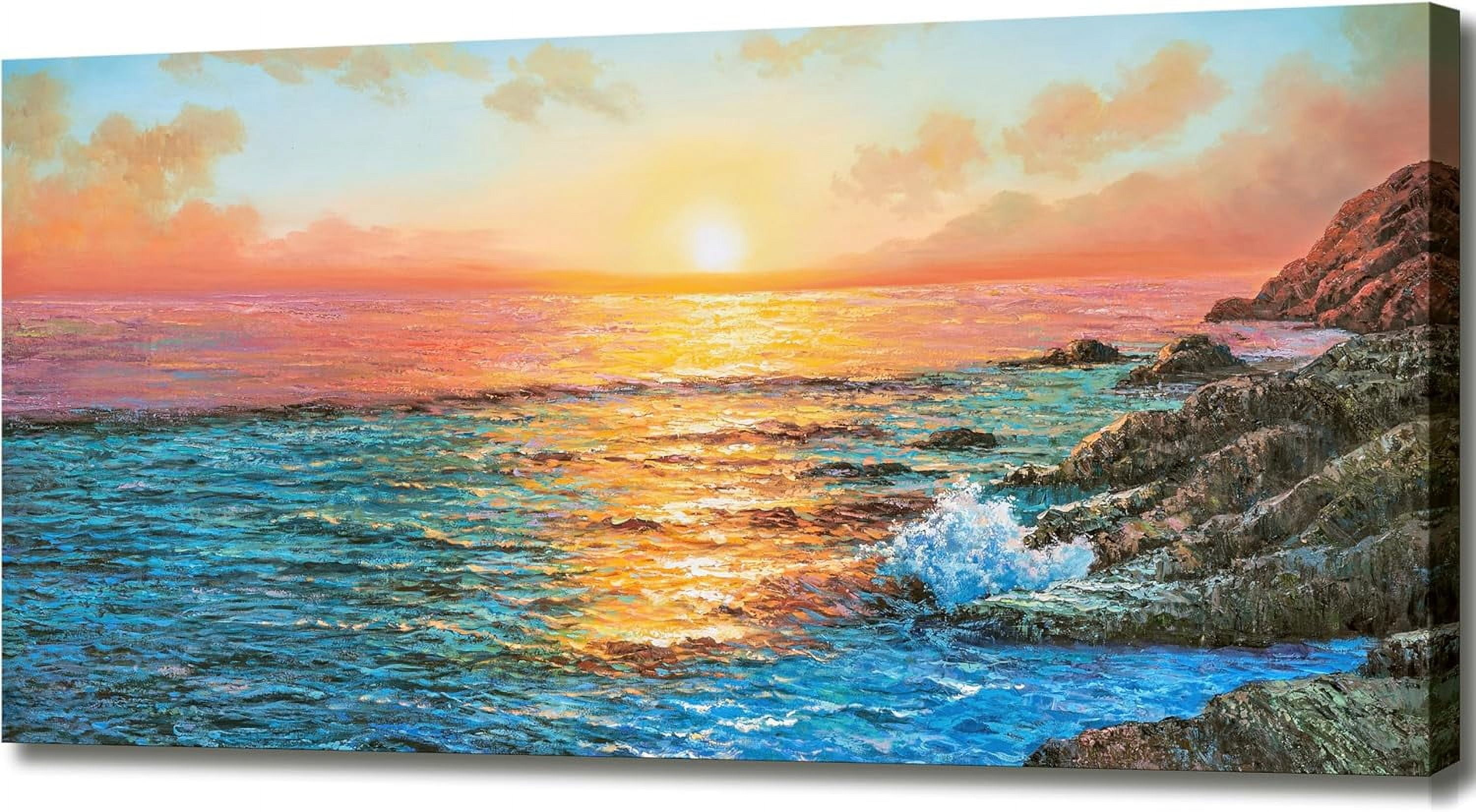 ADALE Large Abstract Canvas Wall Art Modern Geometric Art Paintings ...