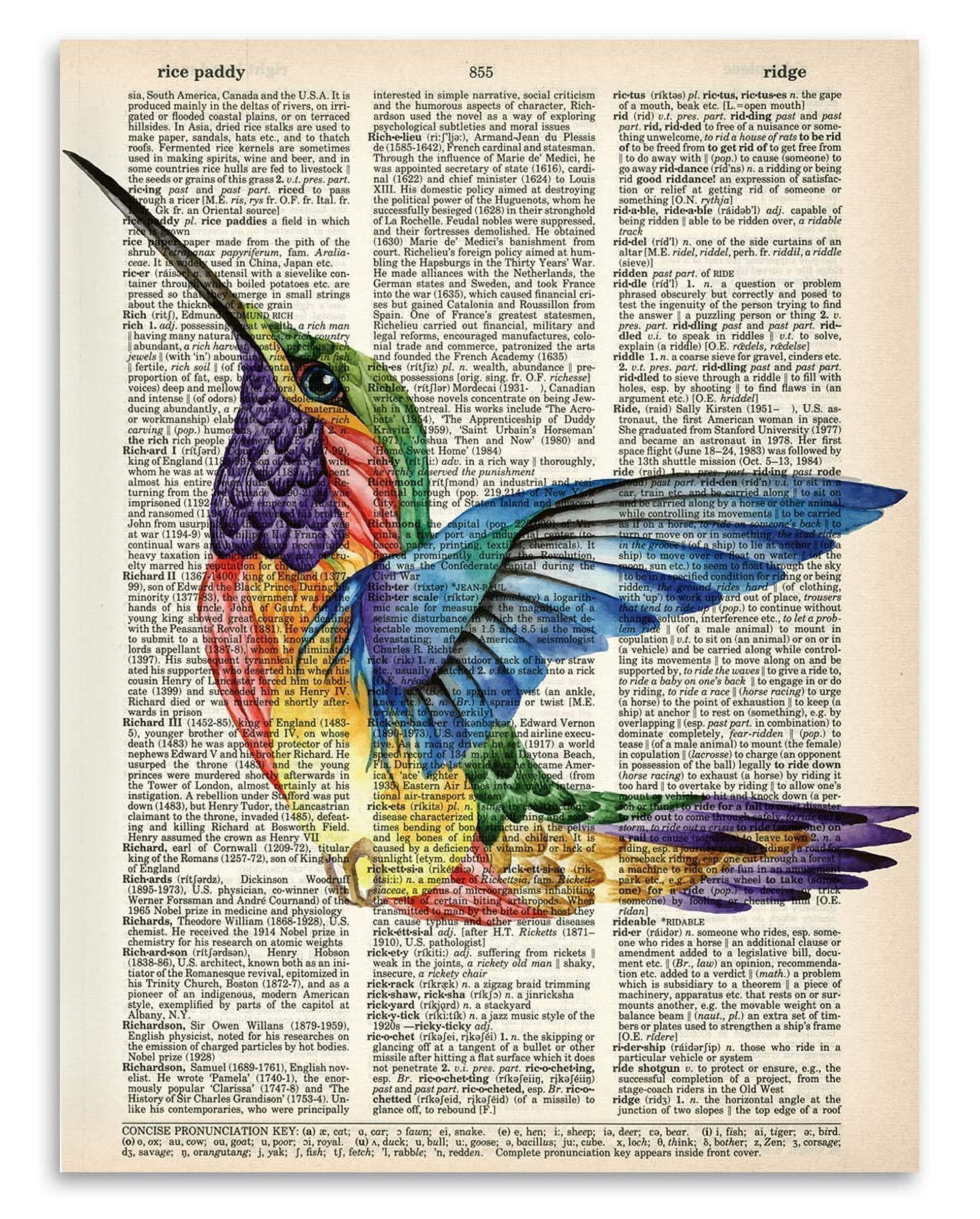 ADALE Lemur Monkey - Upcycled Dictionary Art - Scary Lemur Animal Print ...