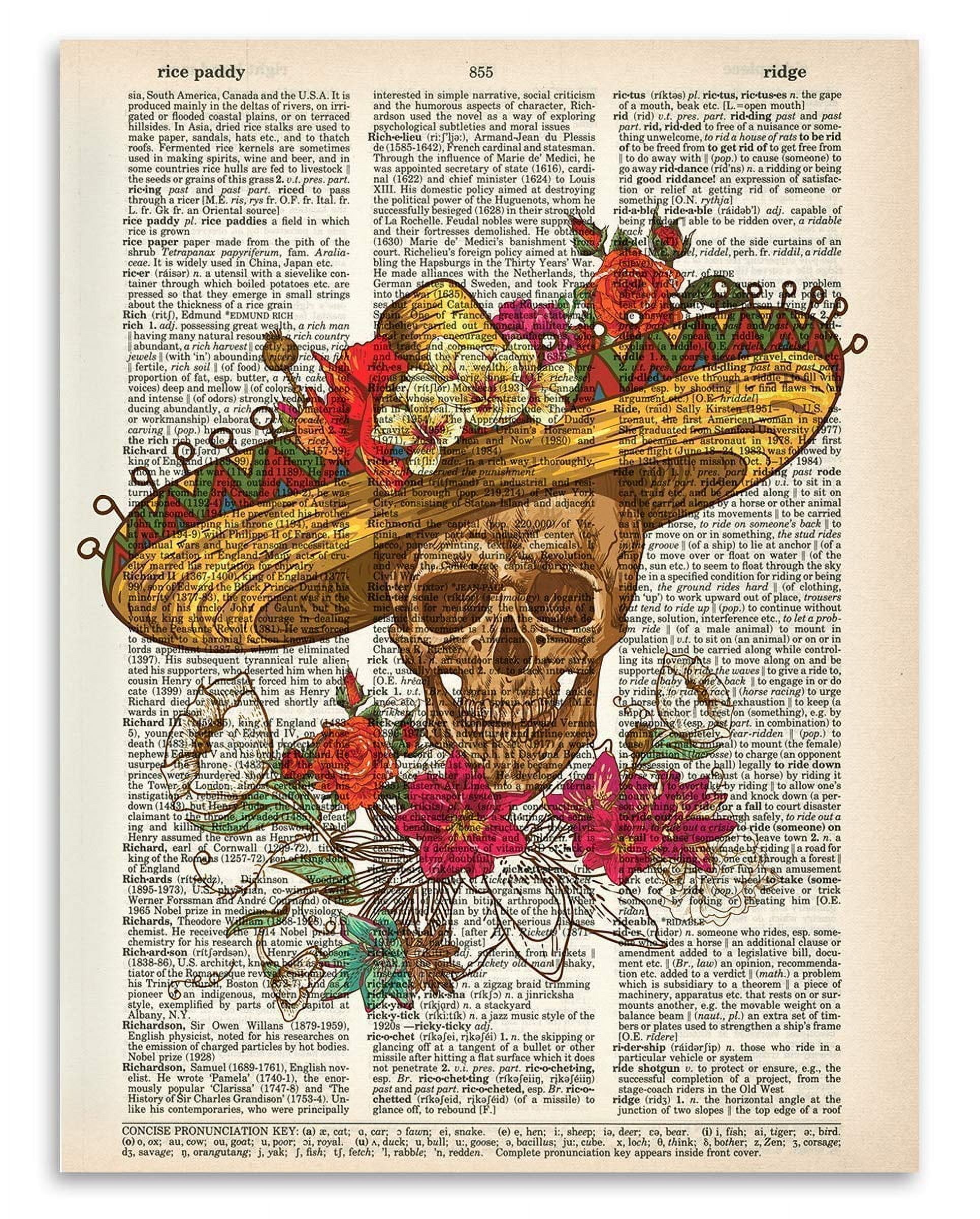 ADALE Lemur Monkey - Upcycled Dictionary Art - Scary Lemur Animal Print ...