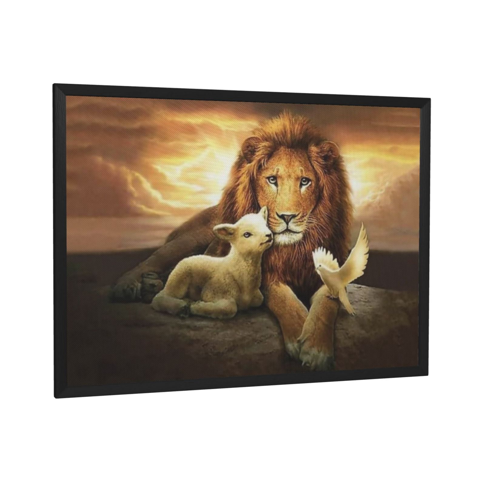 ADALE Lion of Judah Son of God Prayer Healing Wall Art Christmas Gift ...