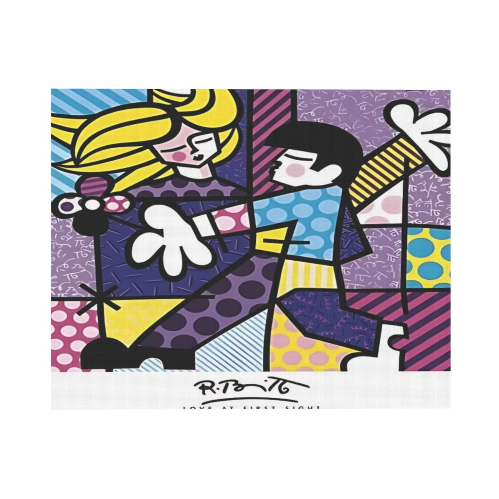 ADALE Love at First Sight Art Poster Print by Romero Britto Unframed ...