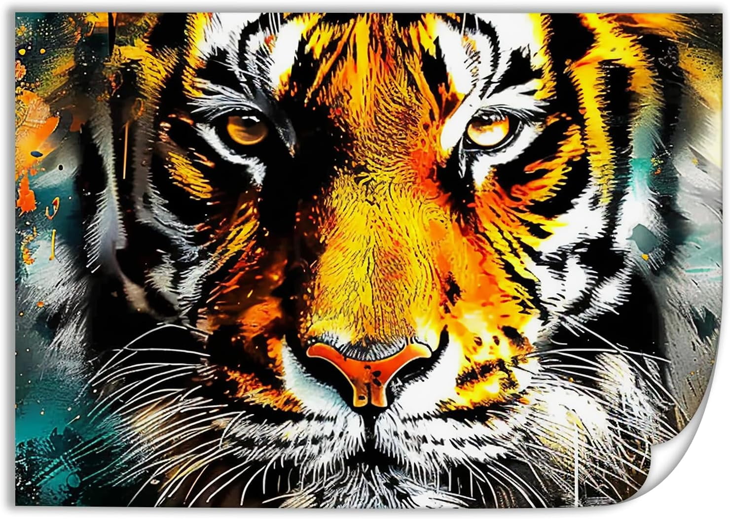 ADALE Majestic Tiger Art Animal Aesthetic Poster Canvas Wall Art ...