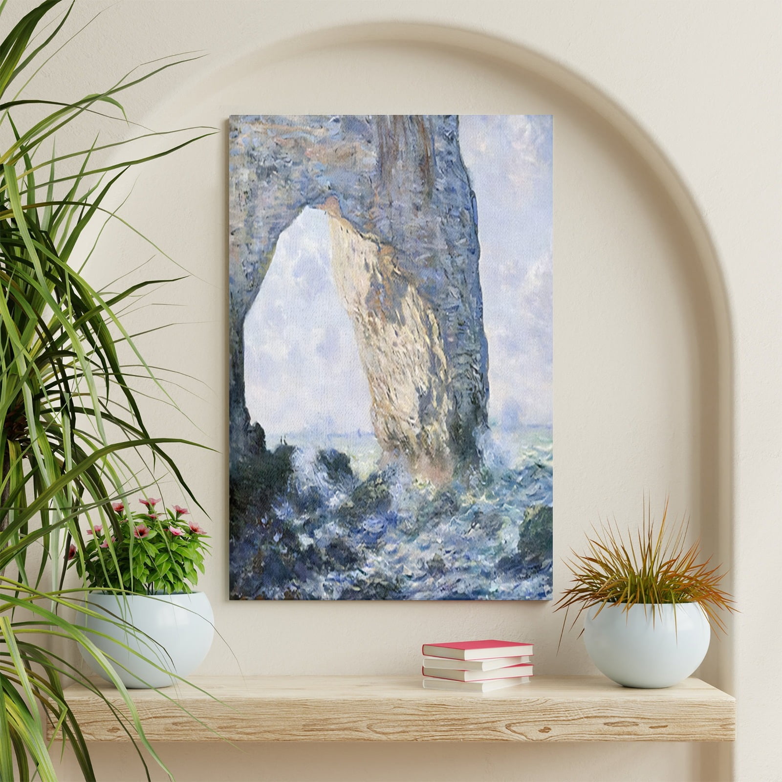 ADALE The Manneporte Canvas Prints Wall Art of Claude Monet Famous Oil ...