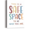 ADALE Mental Health Wall Decor,This Is A Safe Space Canvas Wall Art ...