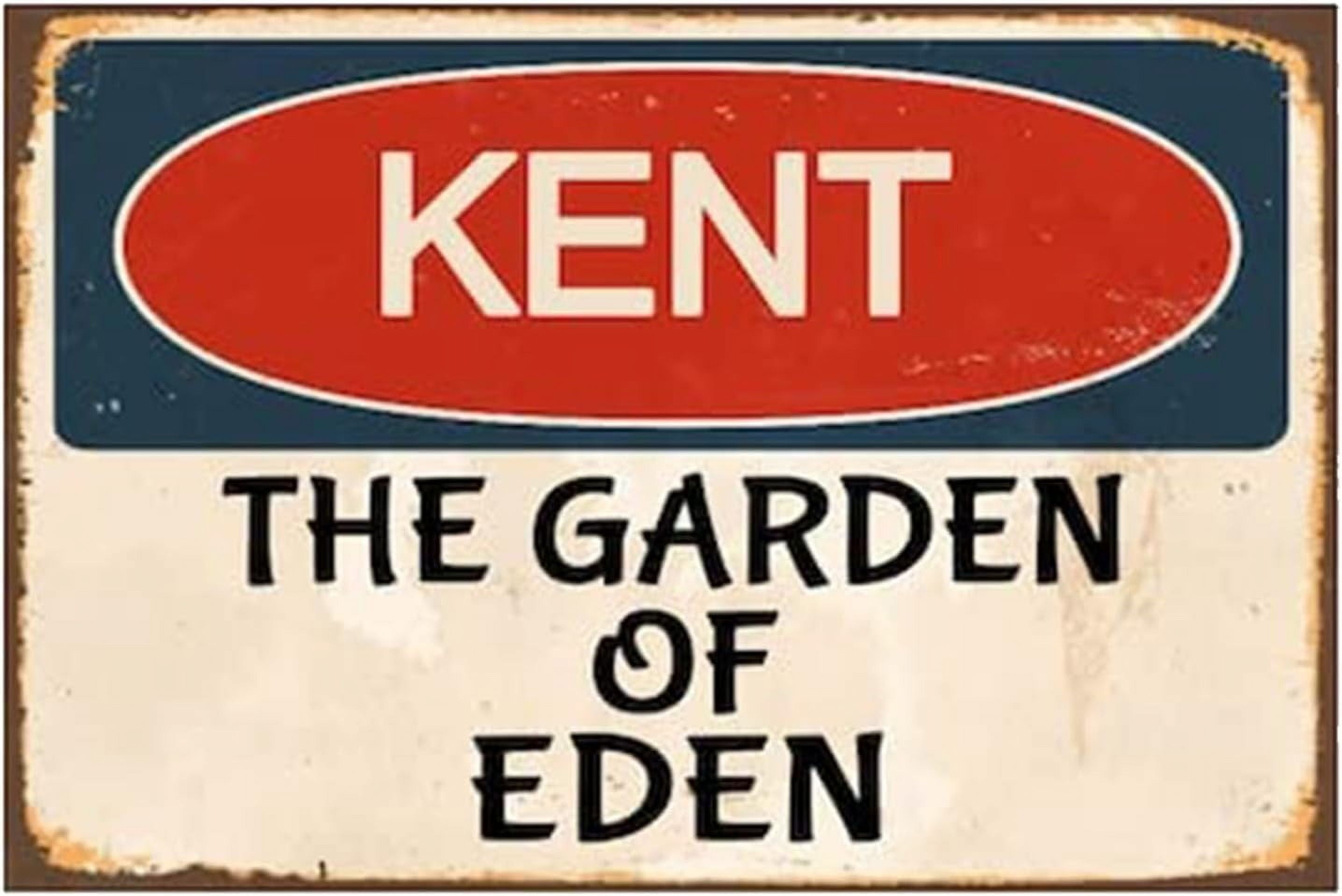 ADALE Metal Sign Kent The Garden Of Eden Sign Vintage Sign Retro ...