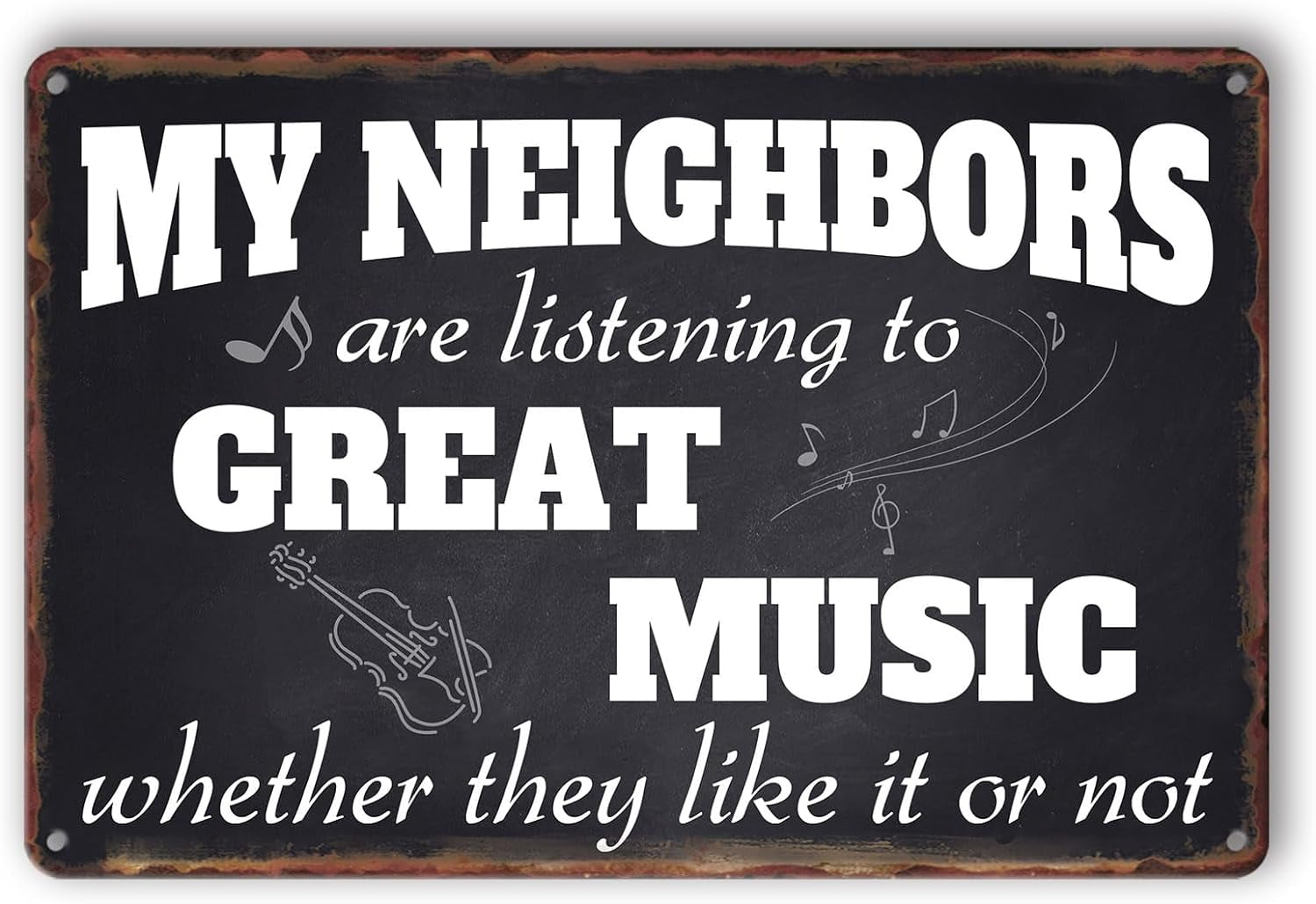 ADALE Metal Tin Signs Funny Man Cave Decor My Neighbors Are Listening ...