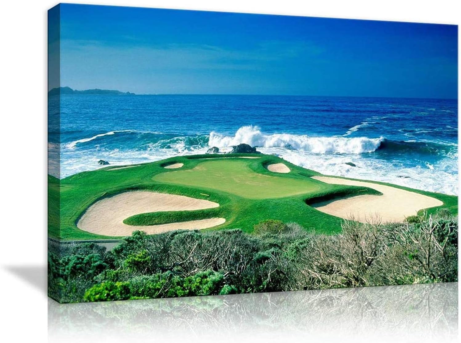 ADALE Modern Canvas Painting Wall Art Posters Golf Course at Sunset ...
