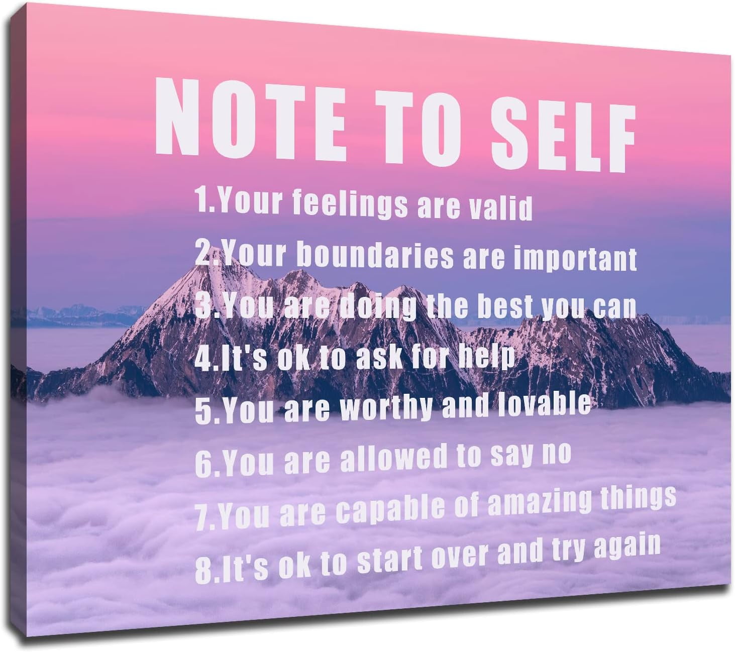 ADALE Motivational Office Canvas Wall Art Posters Note to Selff Success ...