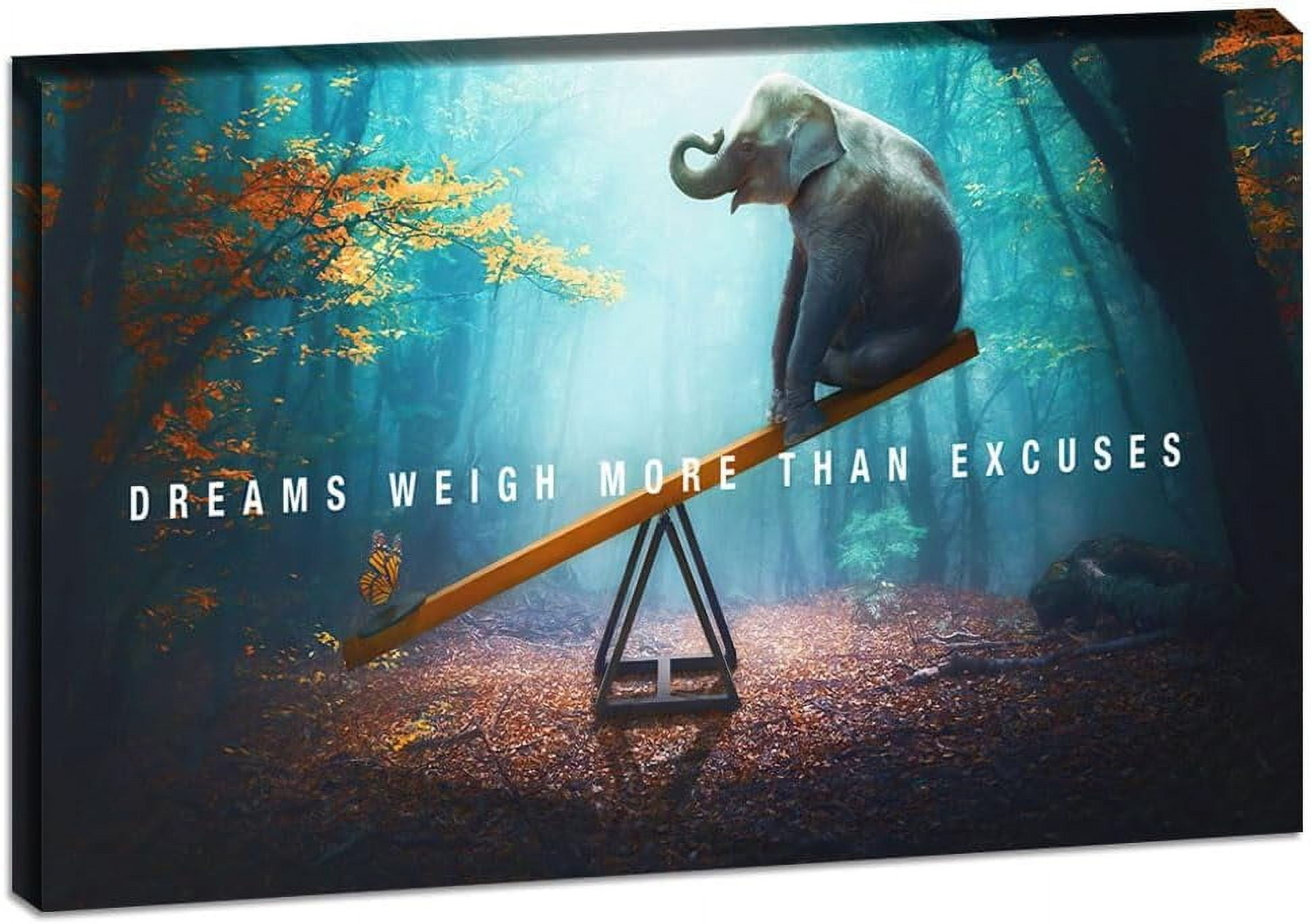 ADALE Motivational Wall Art Animal Posters Painting Prints on Canvas ...