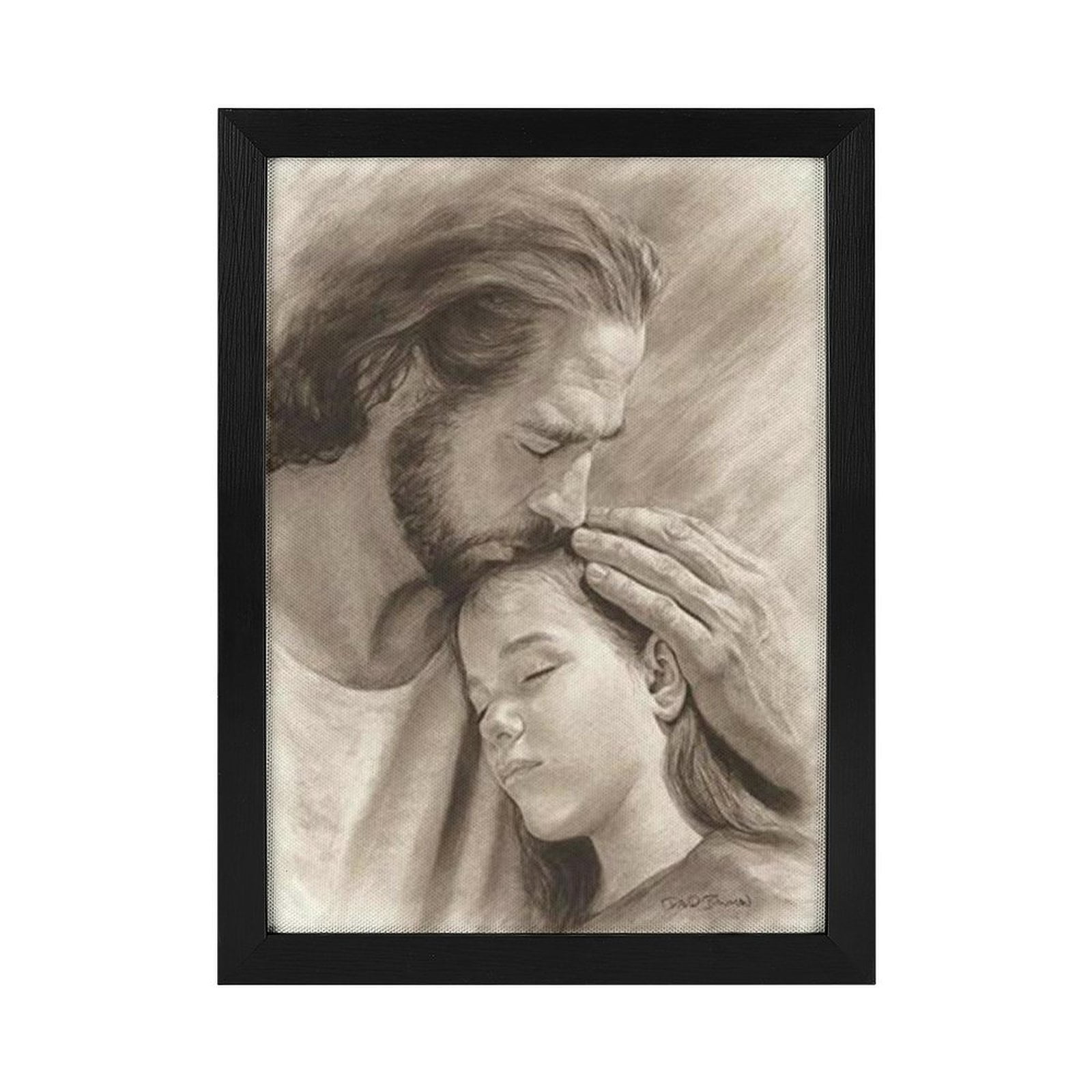 ADALE My Child Wall Art Print Jesus Christ Kissing Child Religious ...