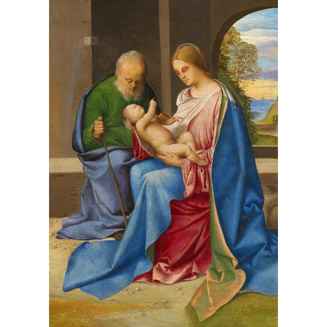 ADALE Nativity Scene Christmas POSTER print A3 Holy Family Virgin Mary ...