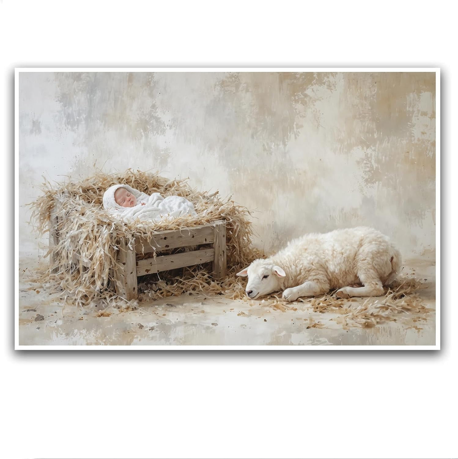 ADALE Nativity scene divine mercy pictures inspirational wall decor ...