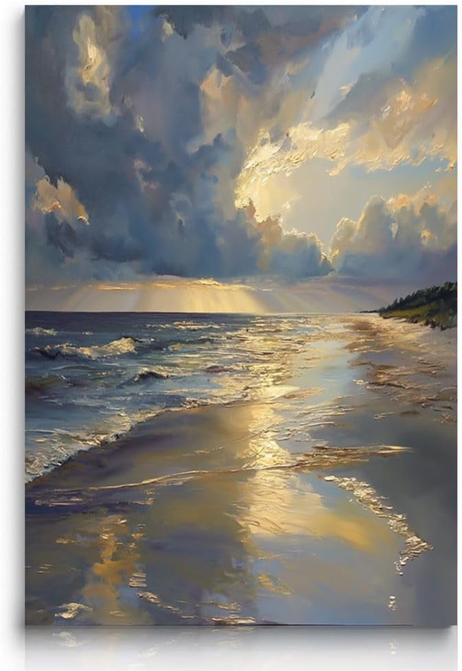 ADALE Nature Canvas Wall Art,Abstract Landscape Home Wall Art Pictures ...
