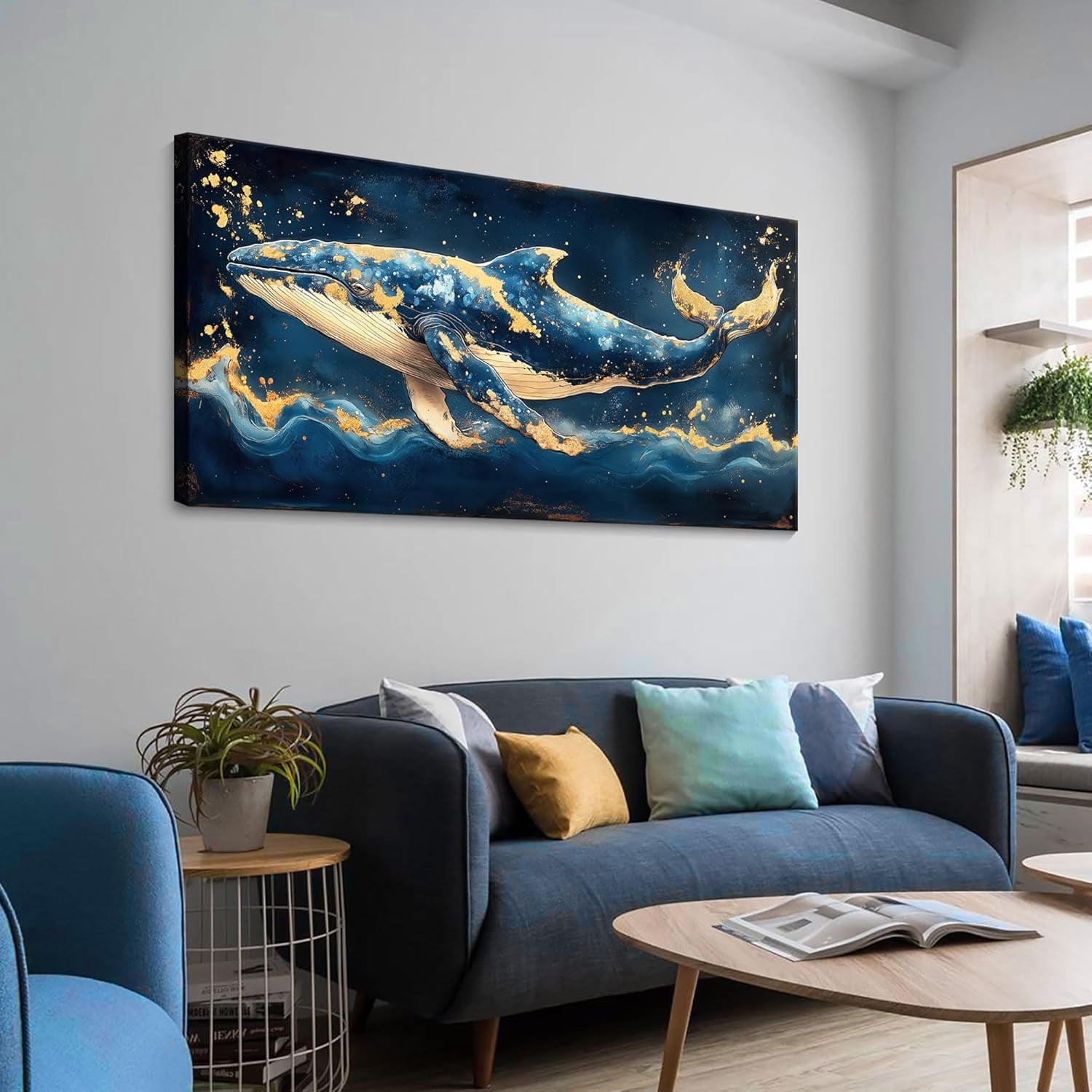 ADALE Palm Trees Wall Art National Park Lake Scenery Posters for Living ...